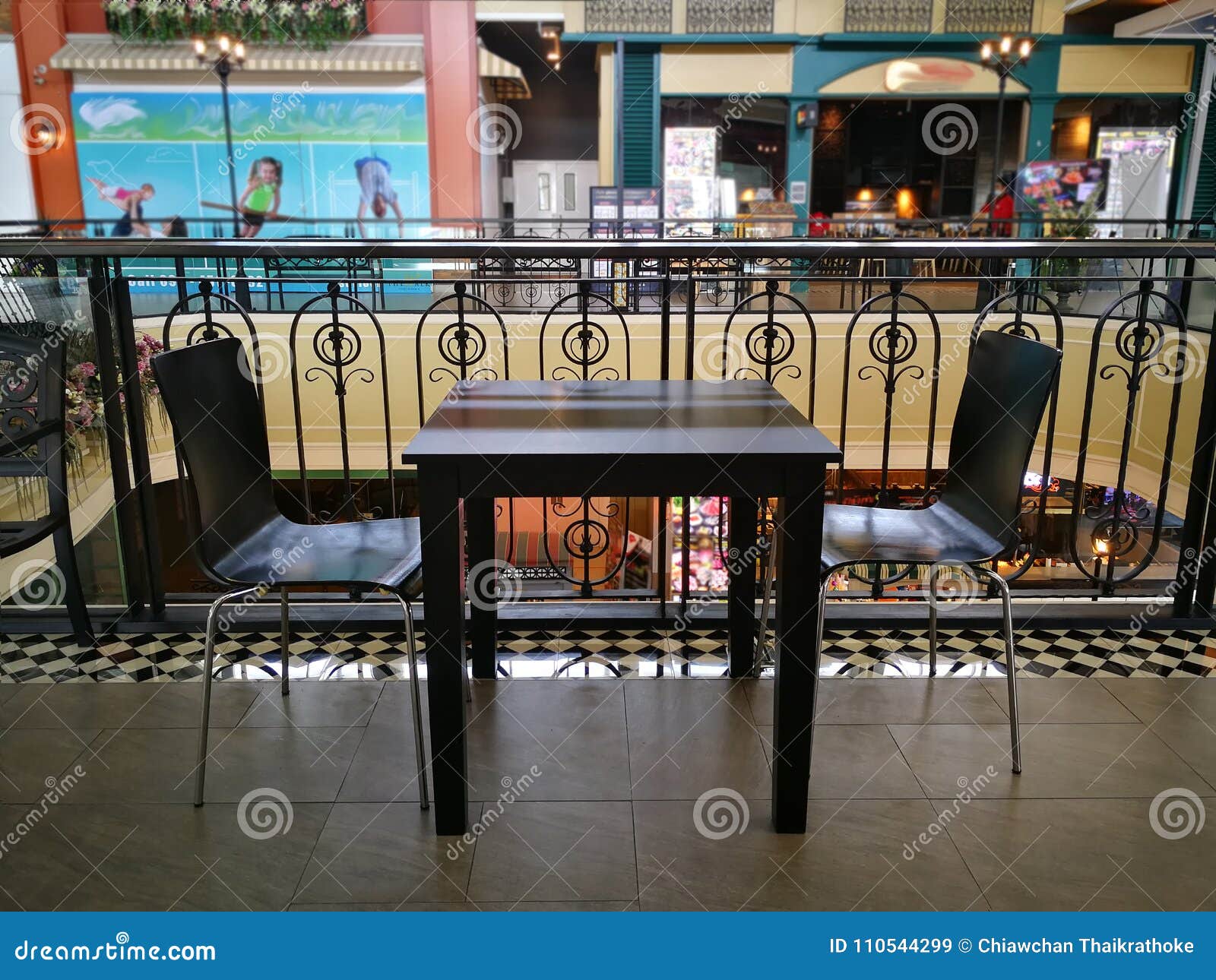 Empty table and chairs. editorial stock image. Image of lifestyle ...