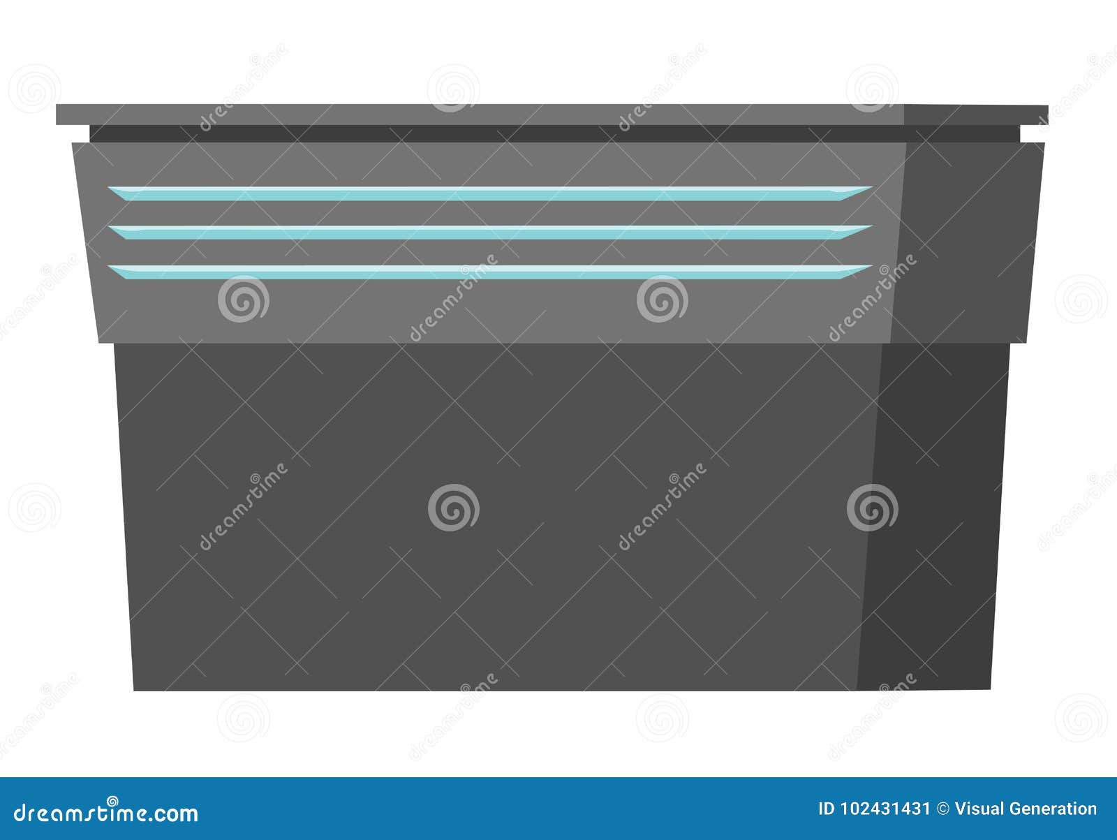 Empty Table or Counter Vector Cartoon Illustration Stock Vector ...