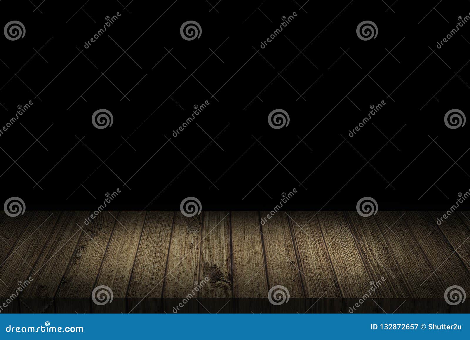 Empty Table in Dark Shadow. 3D Illustration Stock Image - Image of ...