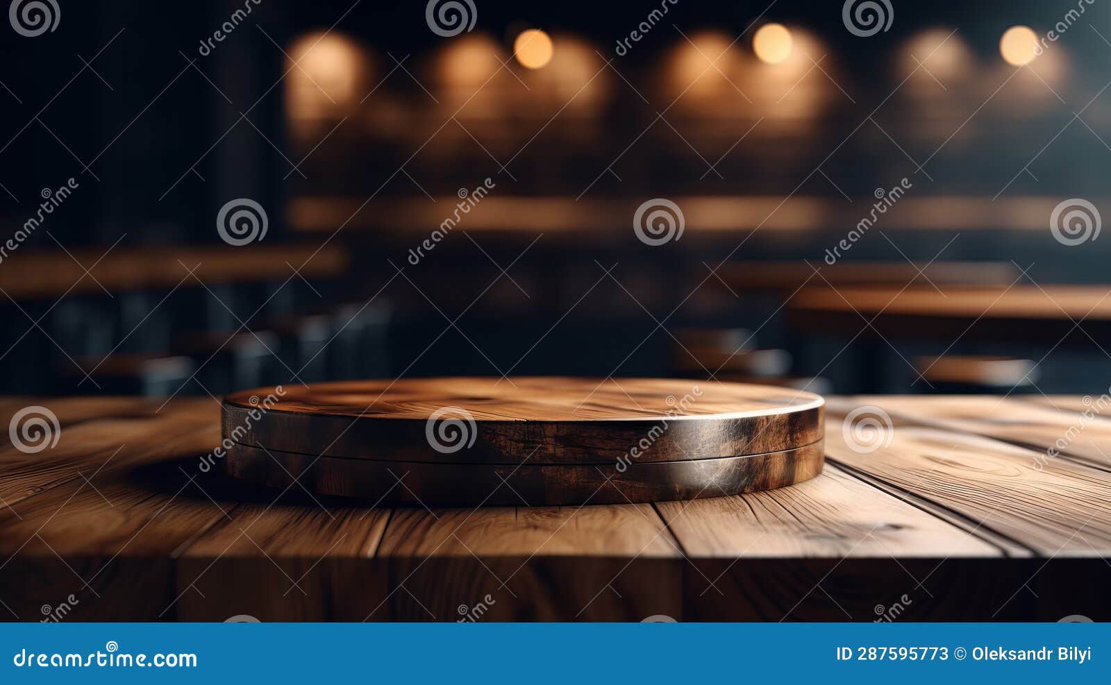 Empty Table Top Good for Product Display Stock Image - Image of ...