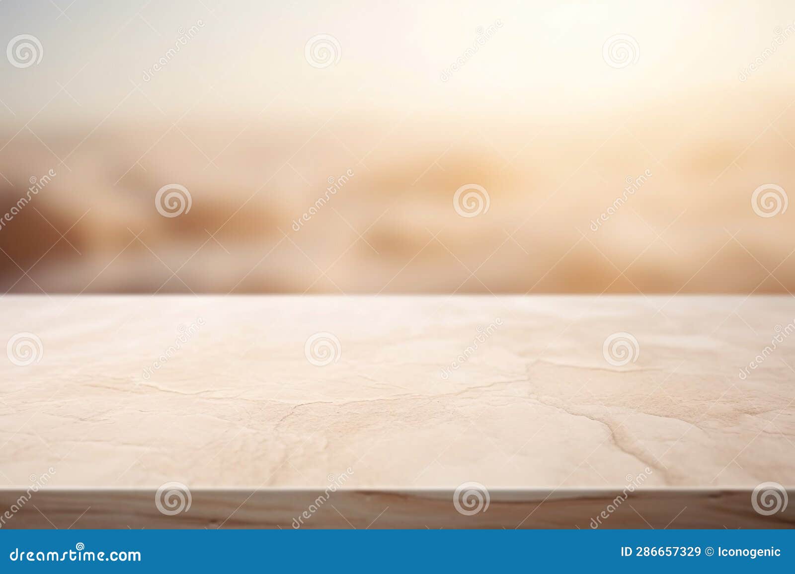 Empty Table with Wall Backdrop Stock Illustration - Illustration of ...