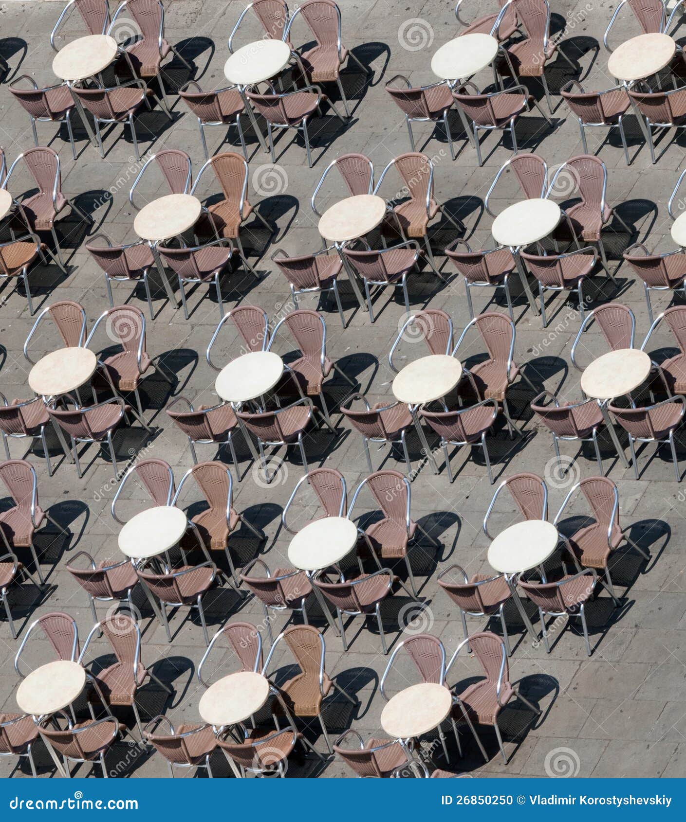 Empty tables stock photo. Image of venetian, deserted - 26850250
