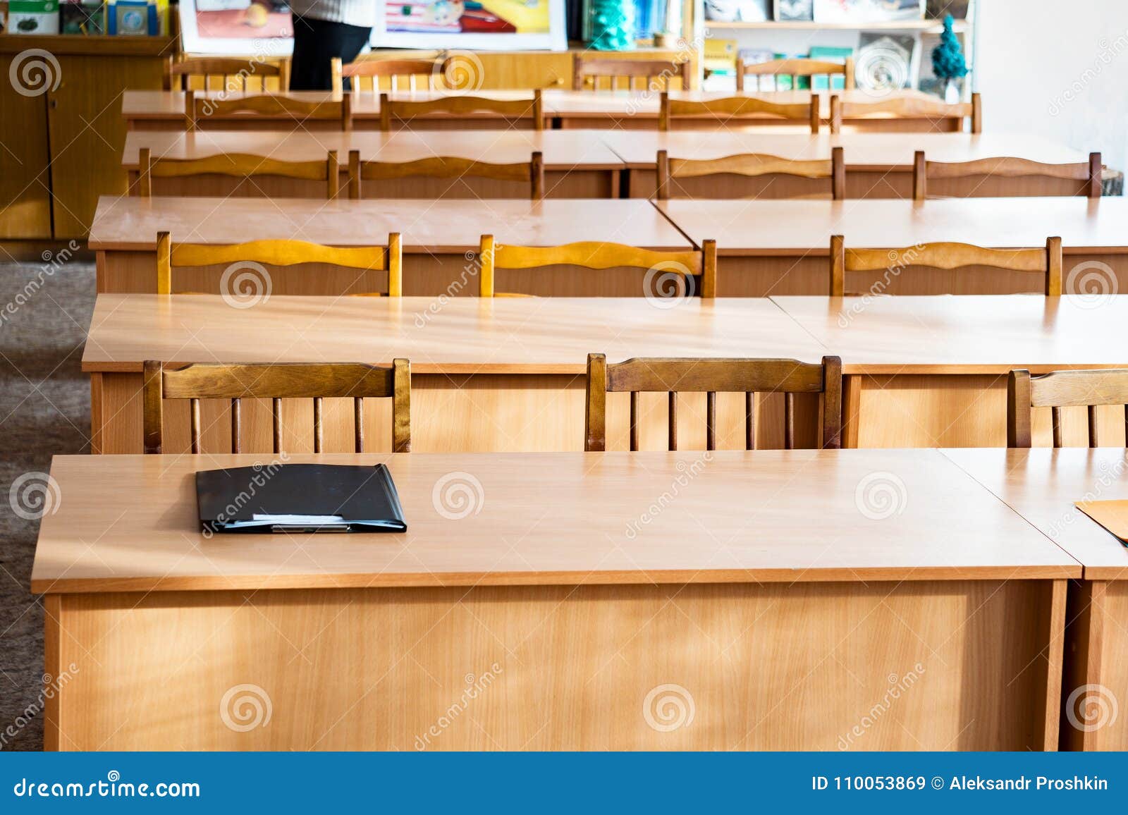 Empty Tables in the Classroom Stock Image - Image of learning, life ...