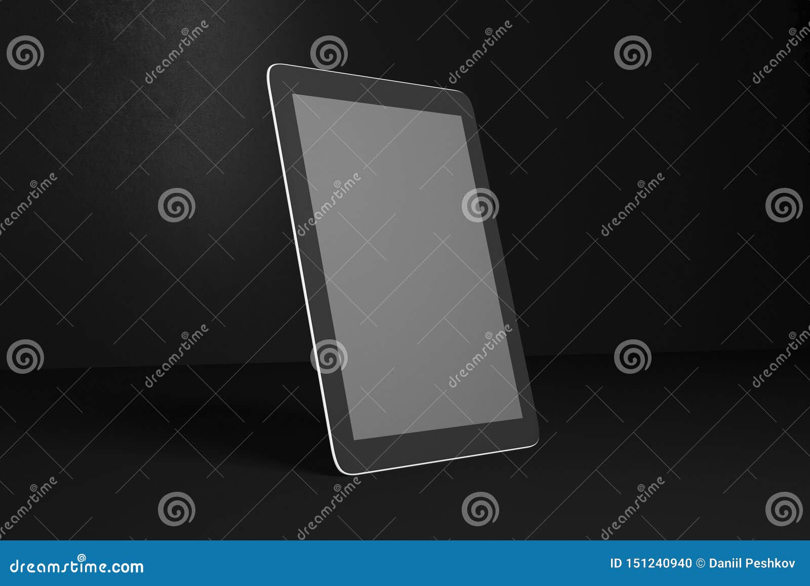 Empty tablet screen stock illustration. Illustration of phone - 151240940