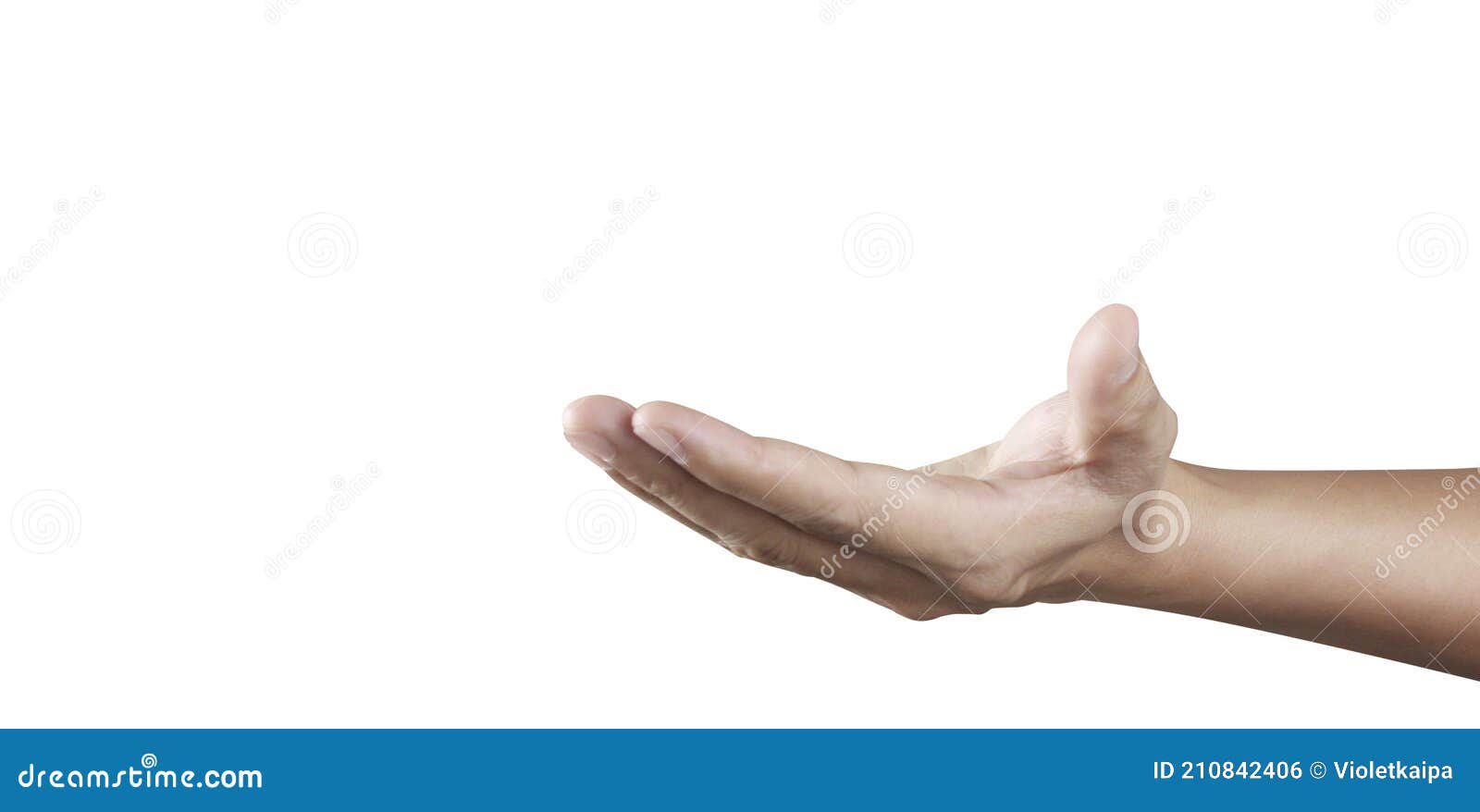 Empty Hand Open Isolated on White Stock Photo - Image of isolated, alms ...