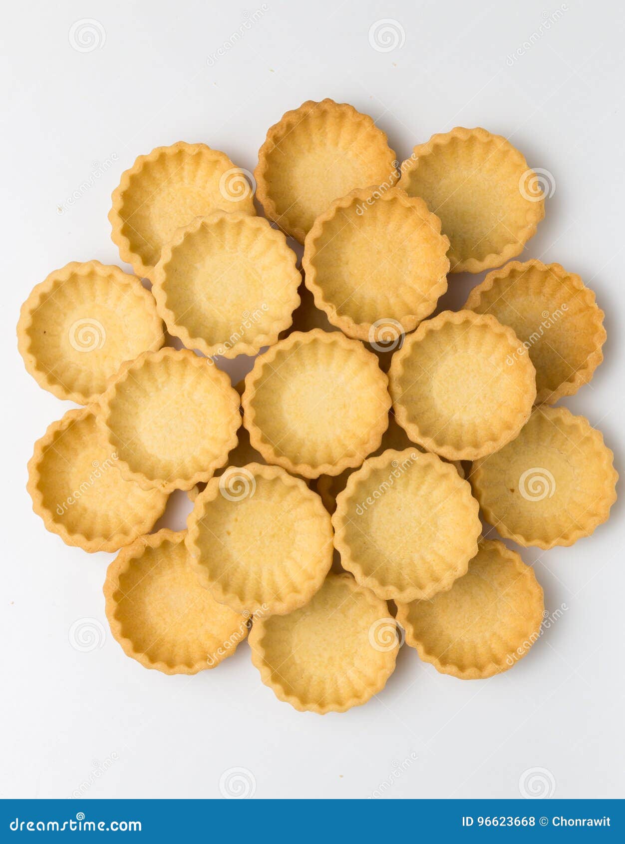 Empty tart shell isolated stock photo. Image of horizontal - 96623668