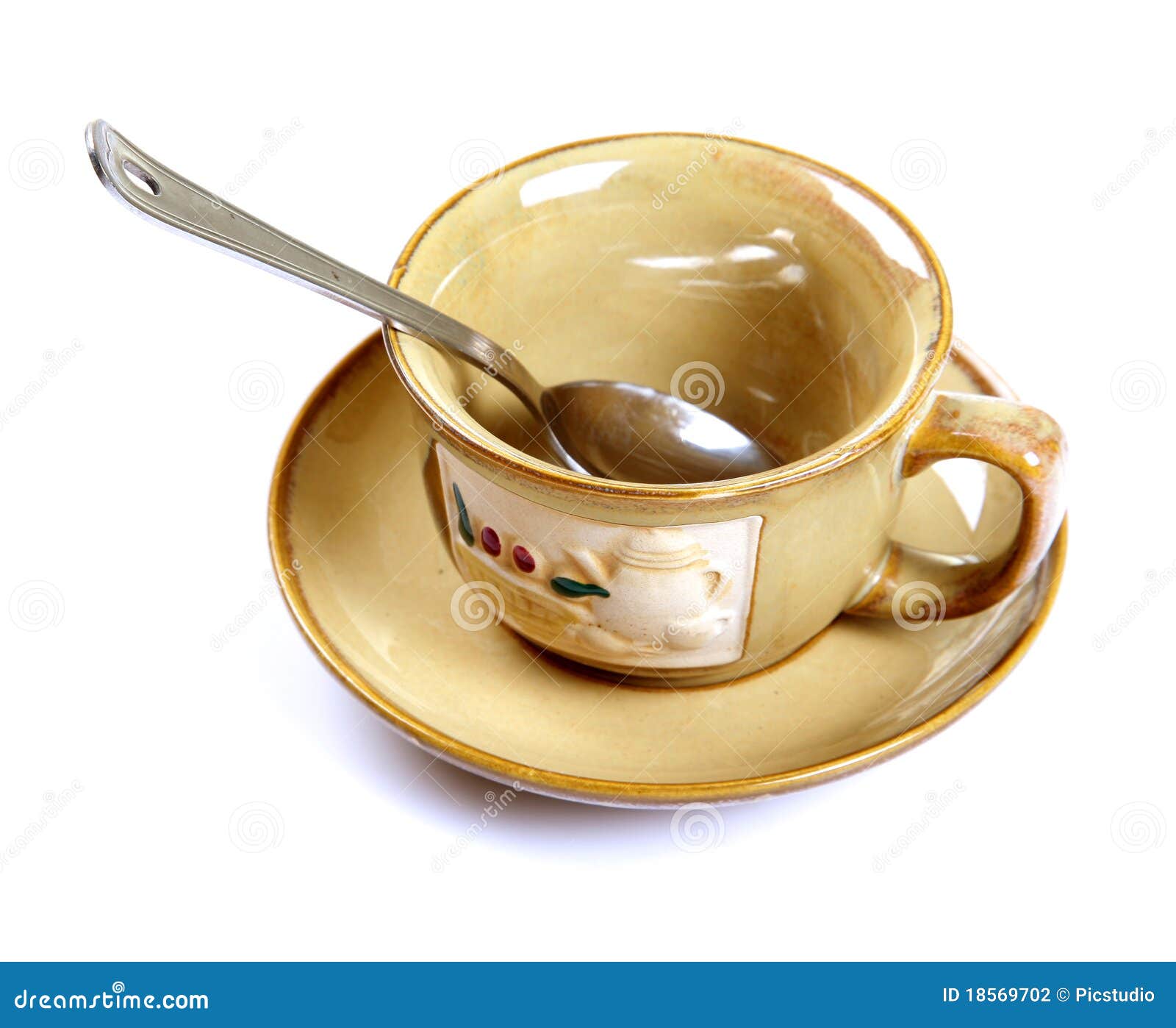Empty tea cup stock photo. Image of isolated, brittle - 18569702