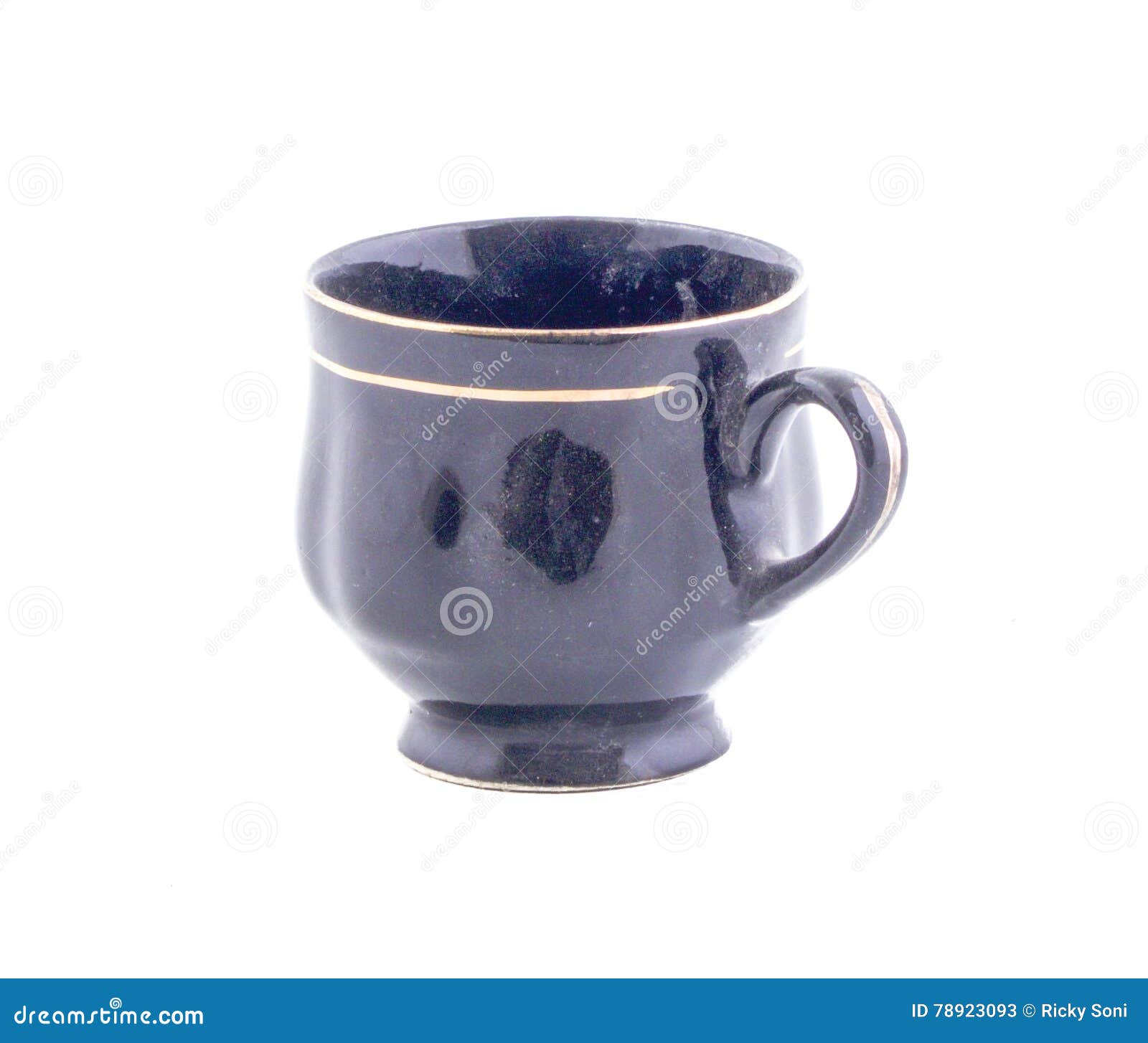 Empty Tea Cup Isolated on White Background Stock Image - Image of ...