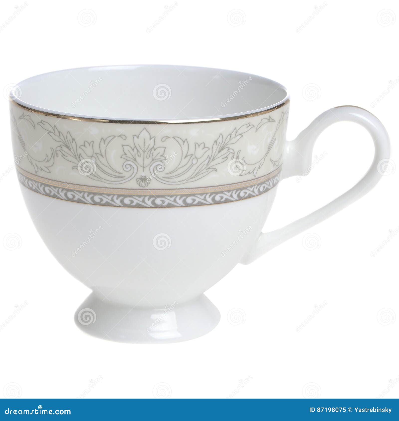 Empty tea cup isolated stock image. Image of cutlery - 87198075