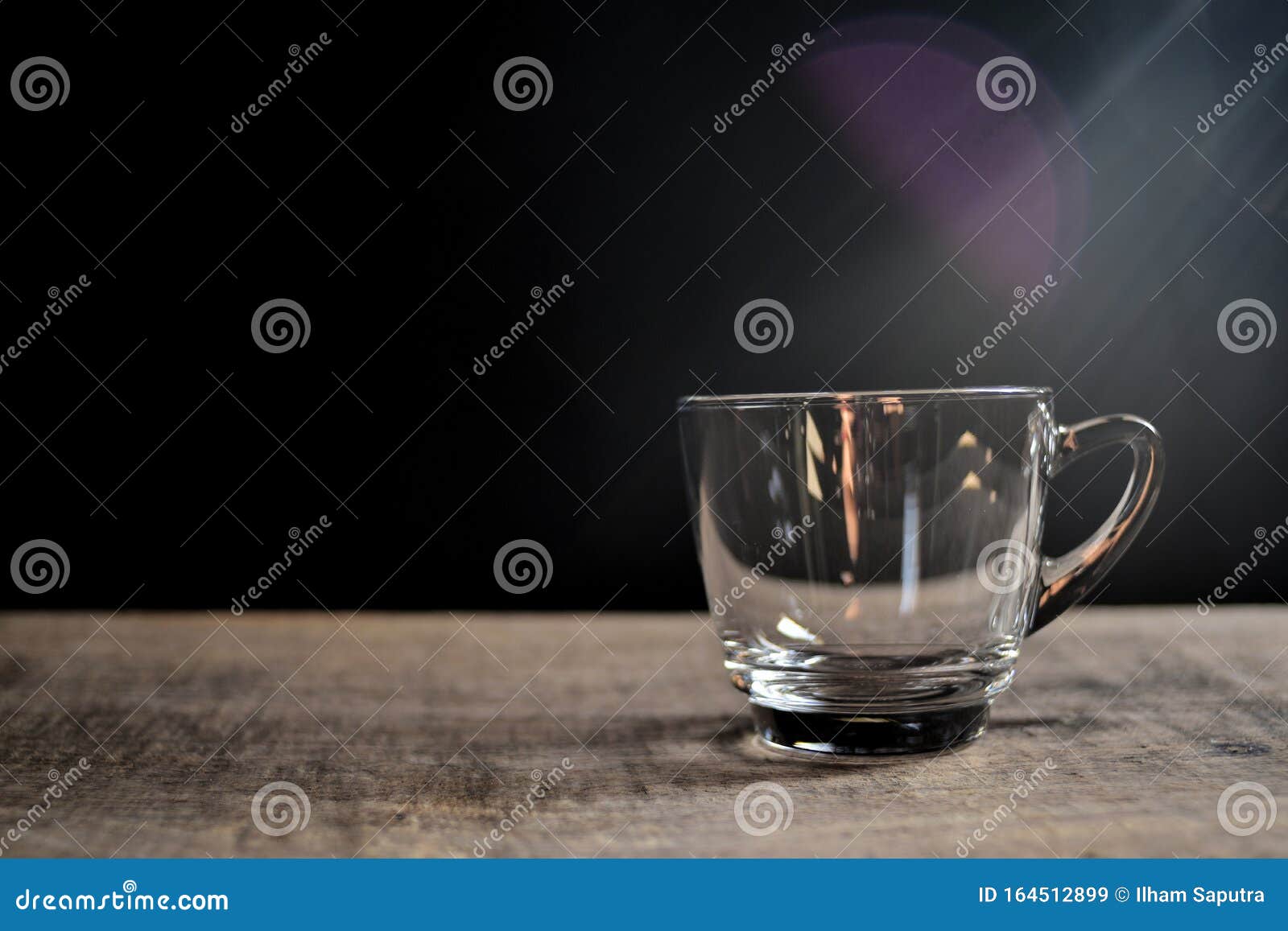 Empty tea cup on old wood. stock image. Image of table - 164512899