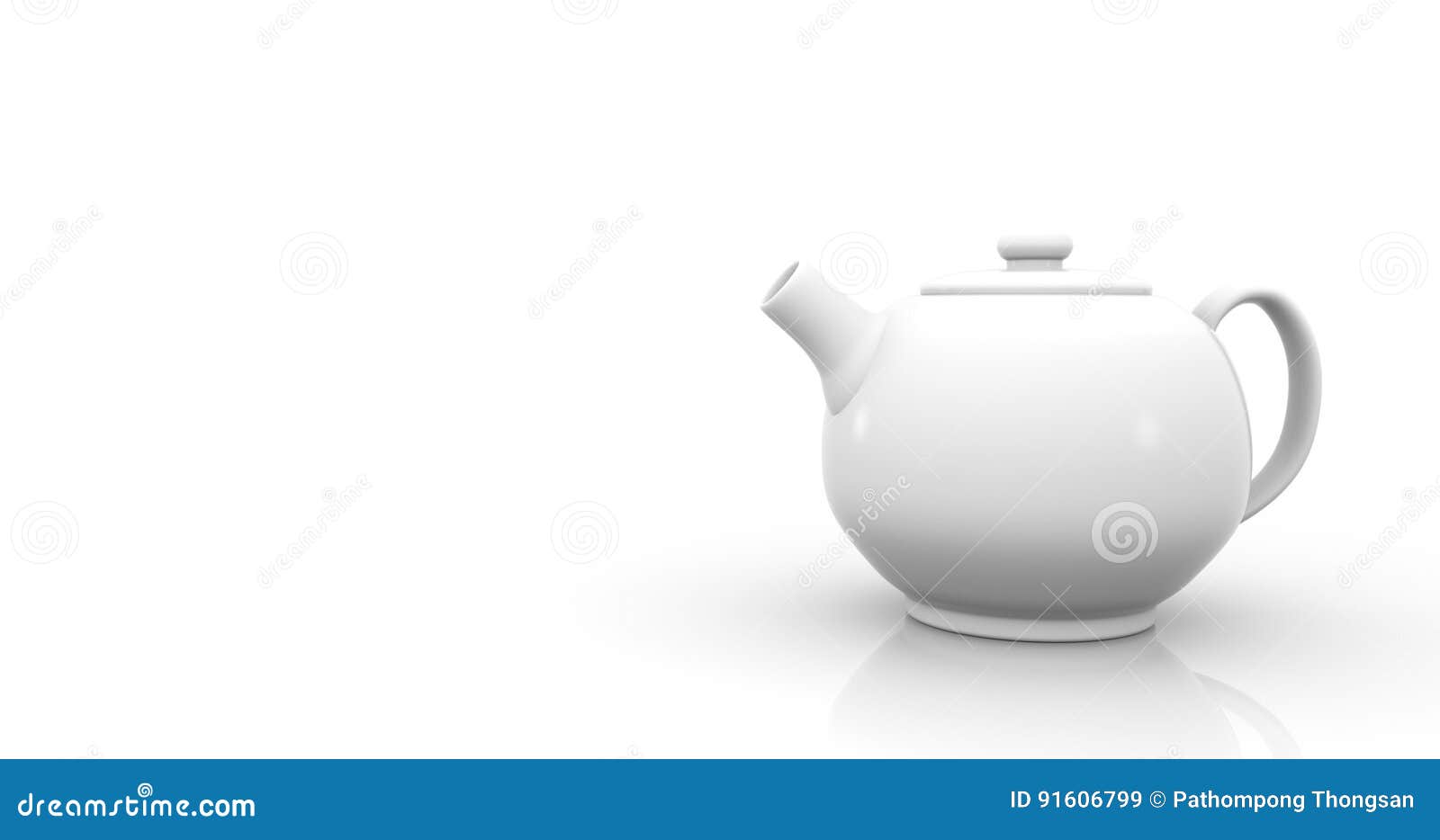 Empty tea pot. stock illustration. Illustration of cleaning - 91606799