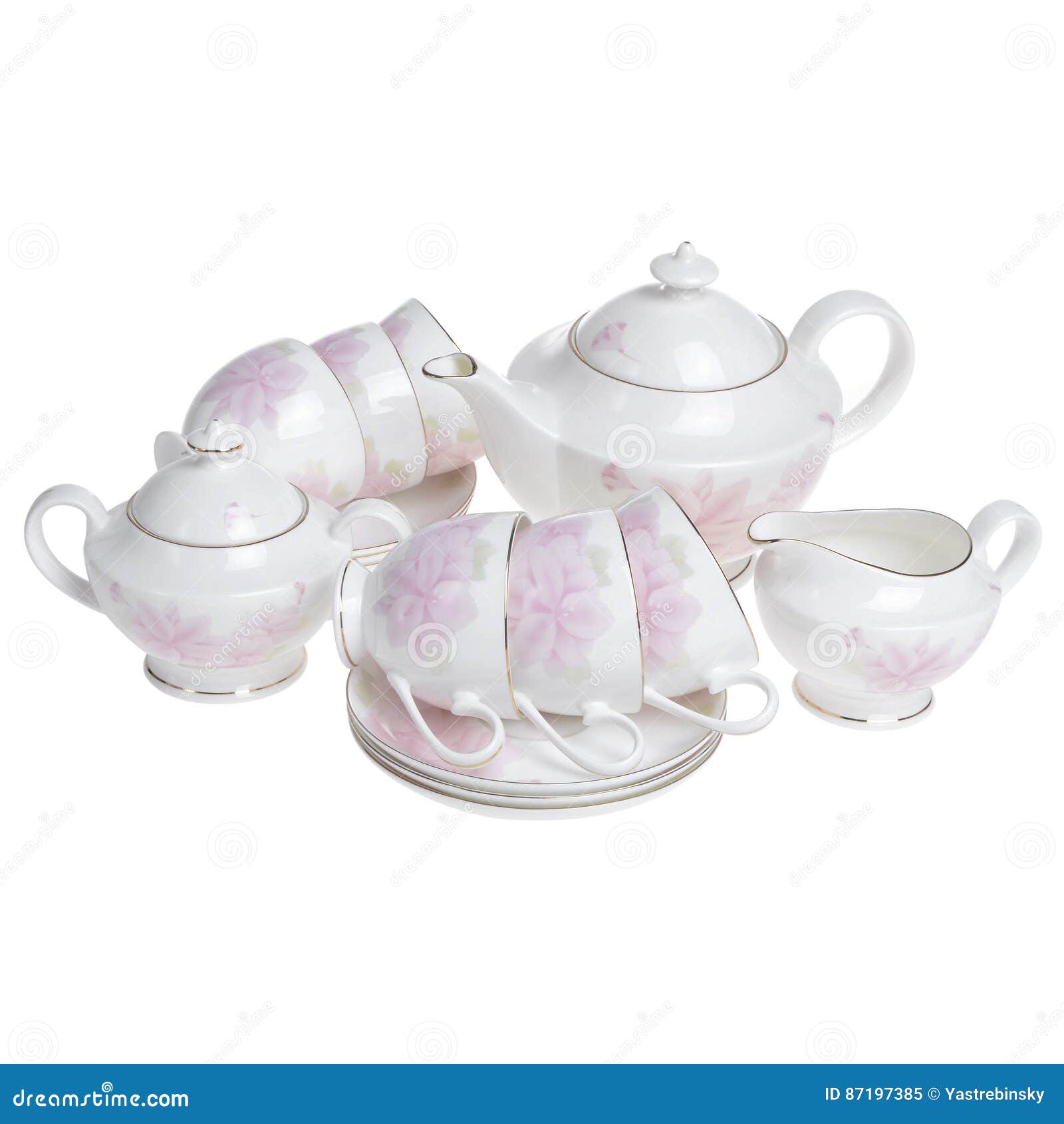 Empty tea pot isolated stock image. Image of clean, crockery - 87197385