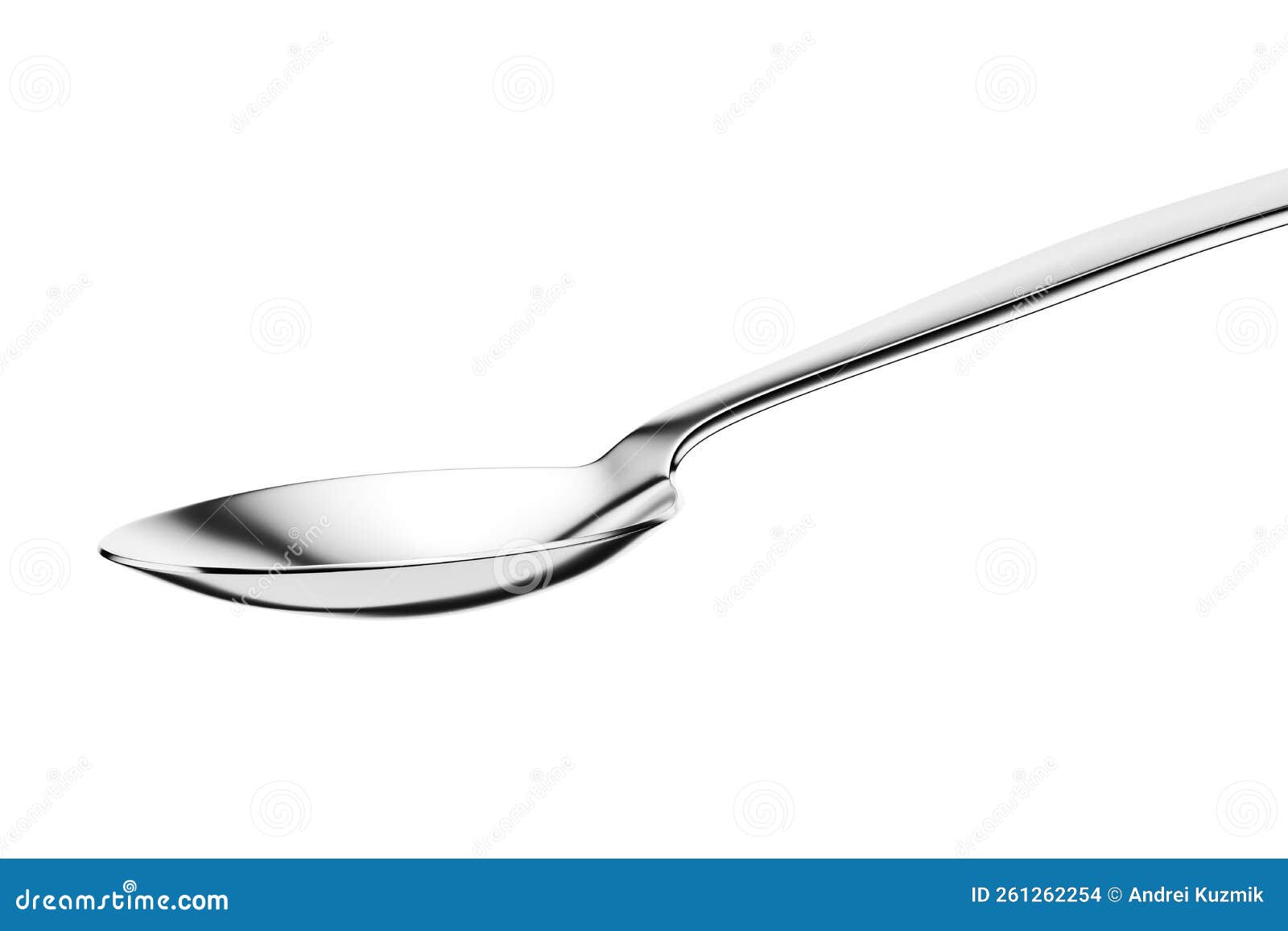 Empty Teaspoon Isolated on White. 3D Rendering Stock Photo - Image of ...