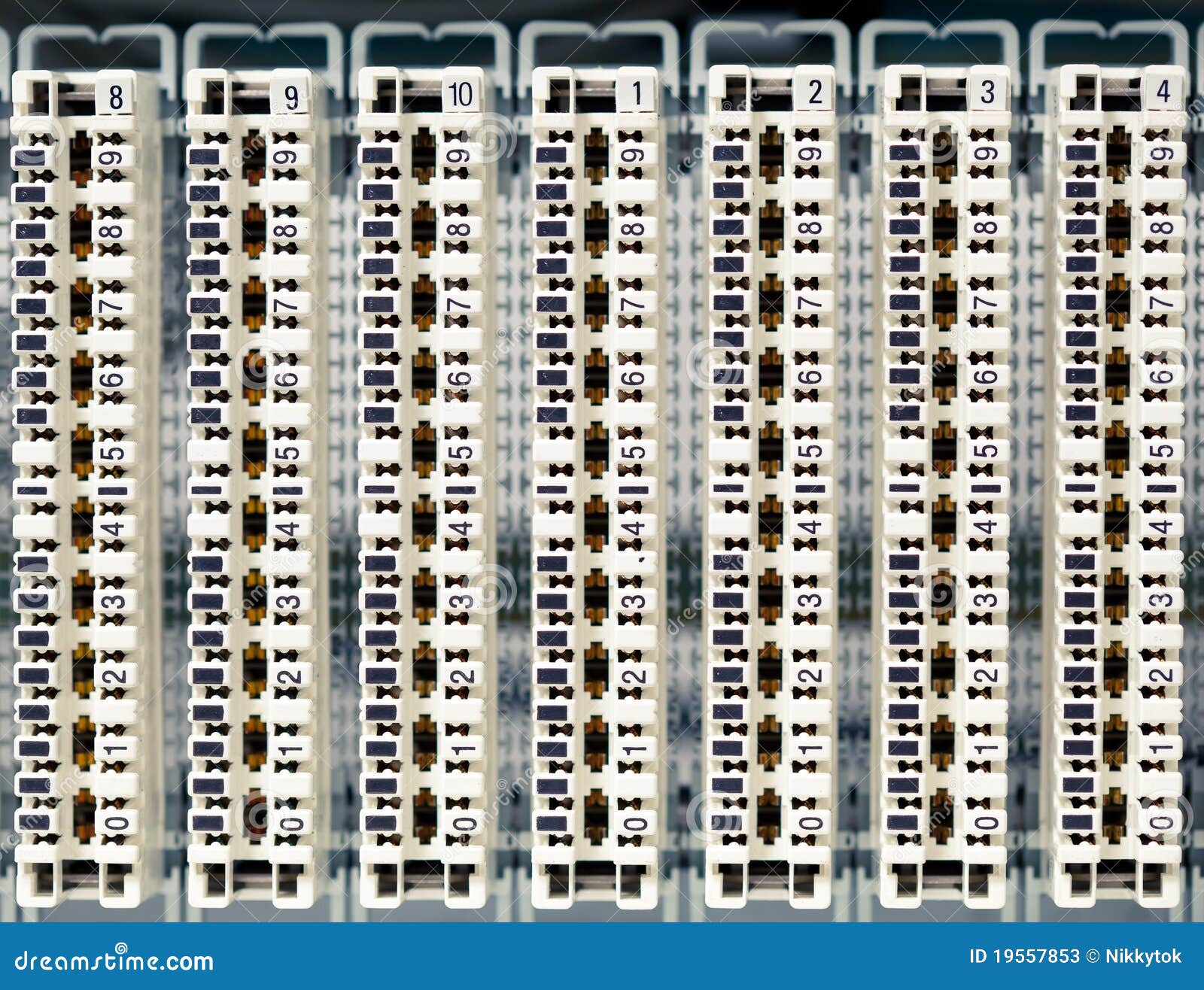 Empty Telephone Switchboard Stock Image - Image of office, contact ...