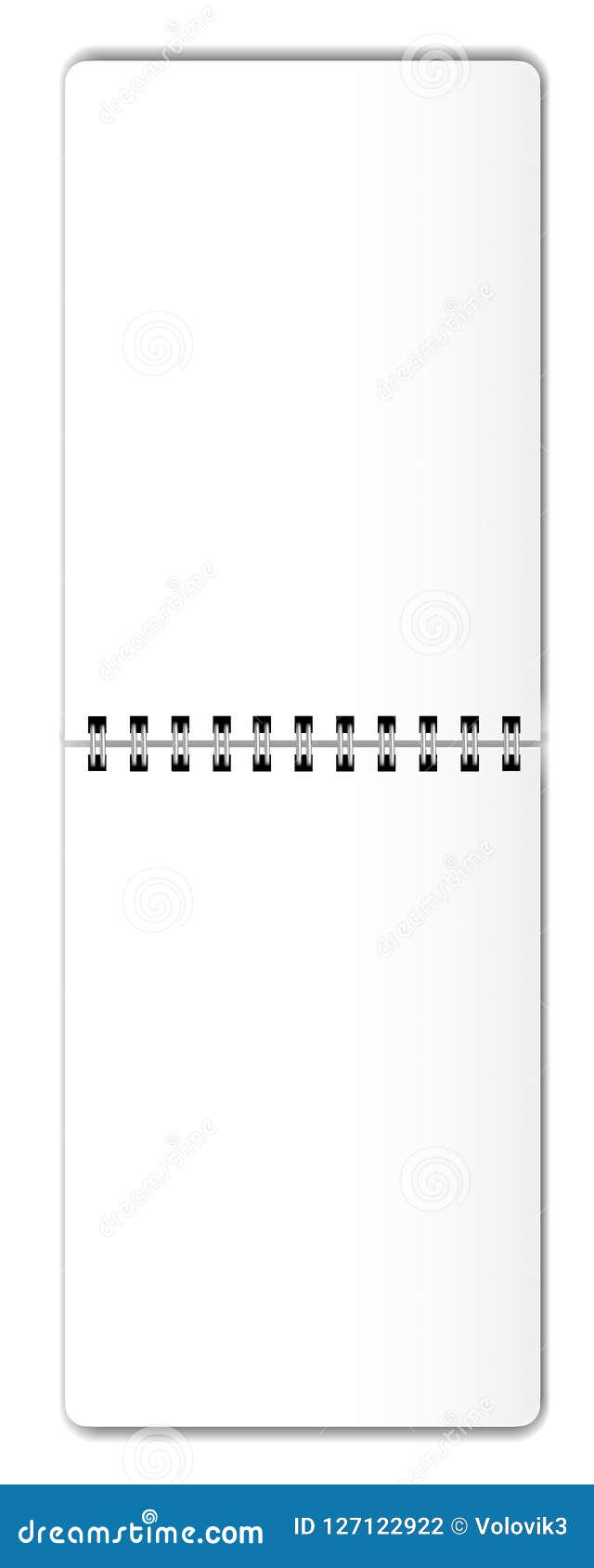 Open Spiral White Graph Paper Notebook With Divider Tab Pages ...