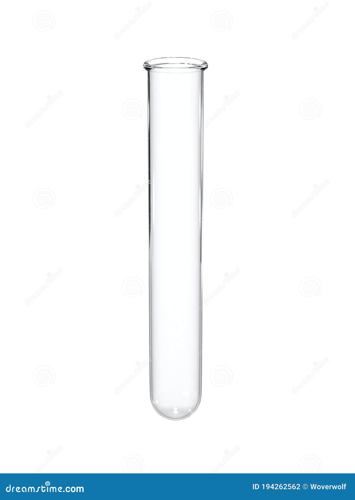 Empty Test Tube 3d Rendering Stock Illustration - Illustration of ...
