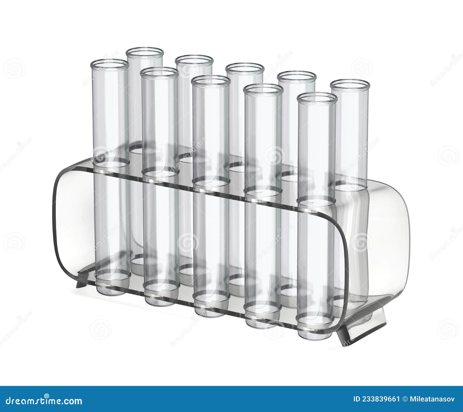 Empty Test Tubes In A Rack Royalty-Free Stock Photography ...
