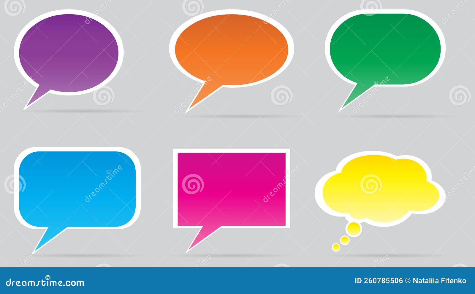 Empty Text Reference Box Simple and Cute in Cartoon Style. Stock ...