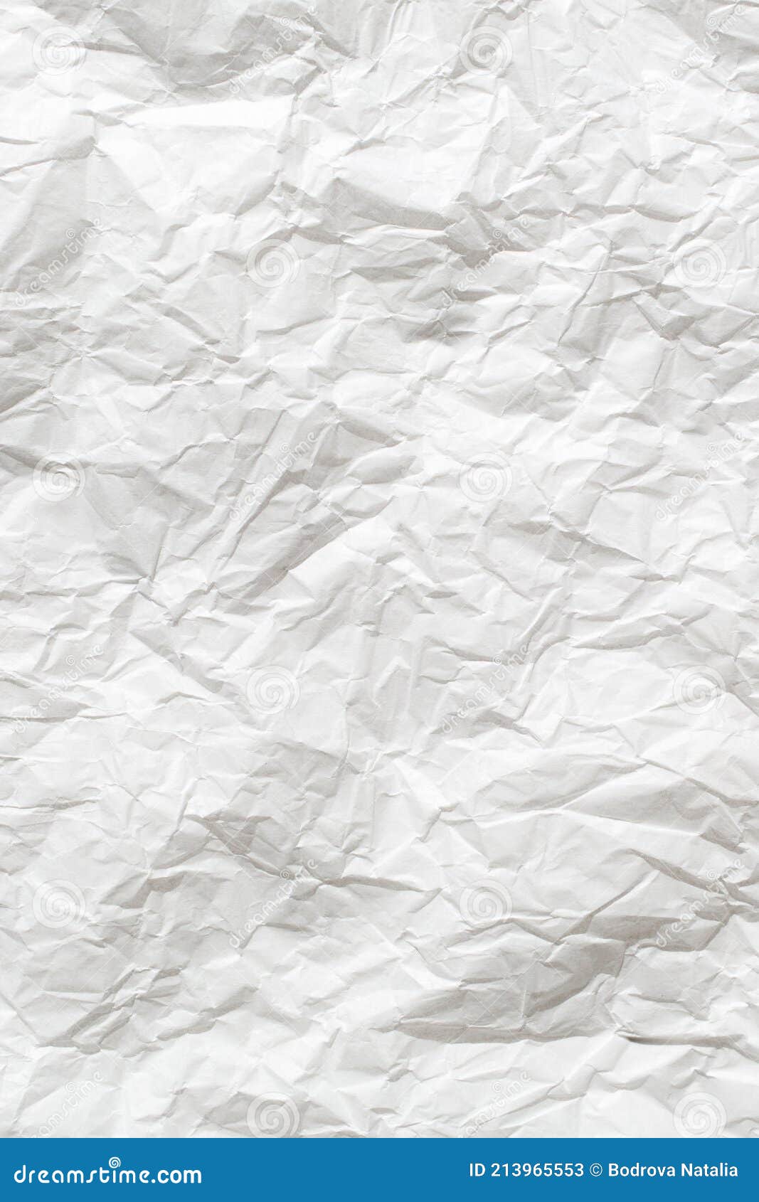Empty Textured Background. Sheet of Crumpled White Paper Stock Image ...