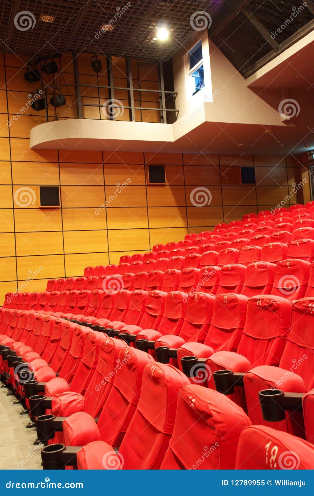 Empty theater stock image. Image of light, theater, building - 12789955