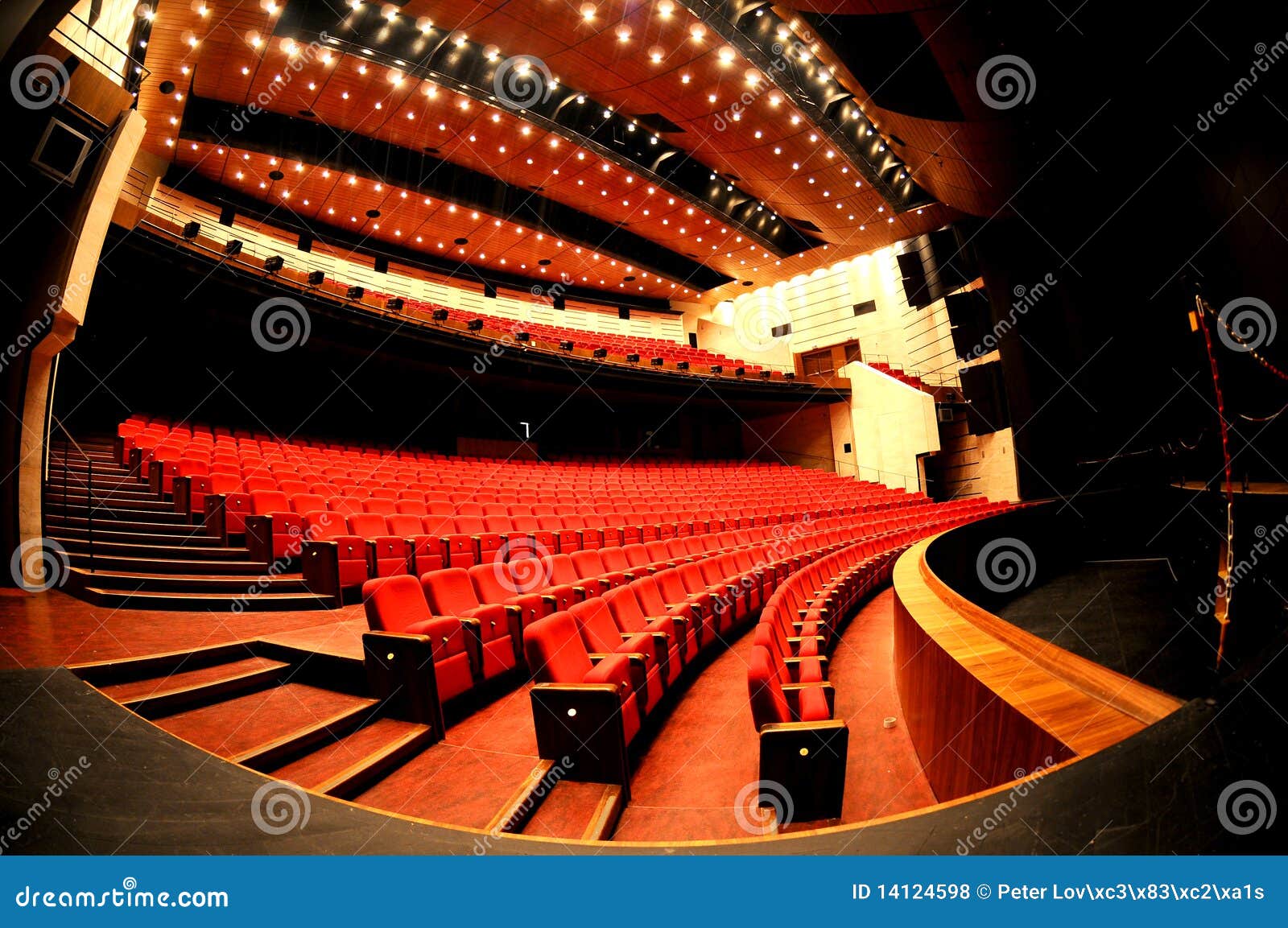 Empty theater stock photo. Image of light, empty, seats - 14124598