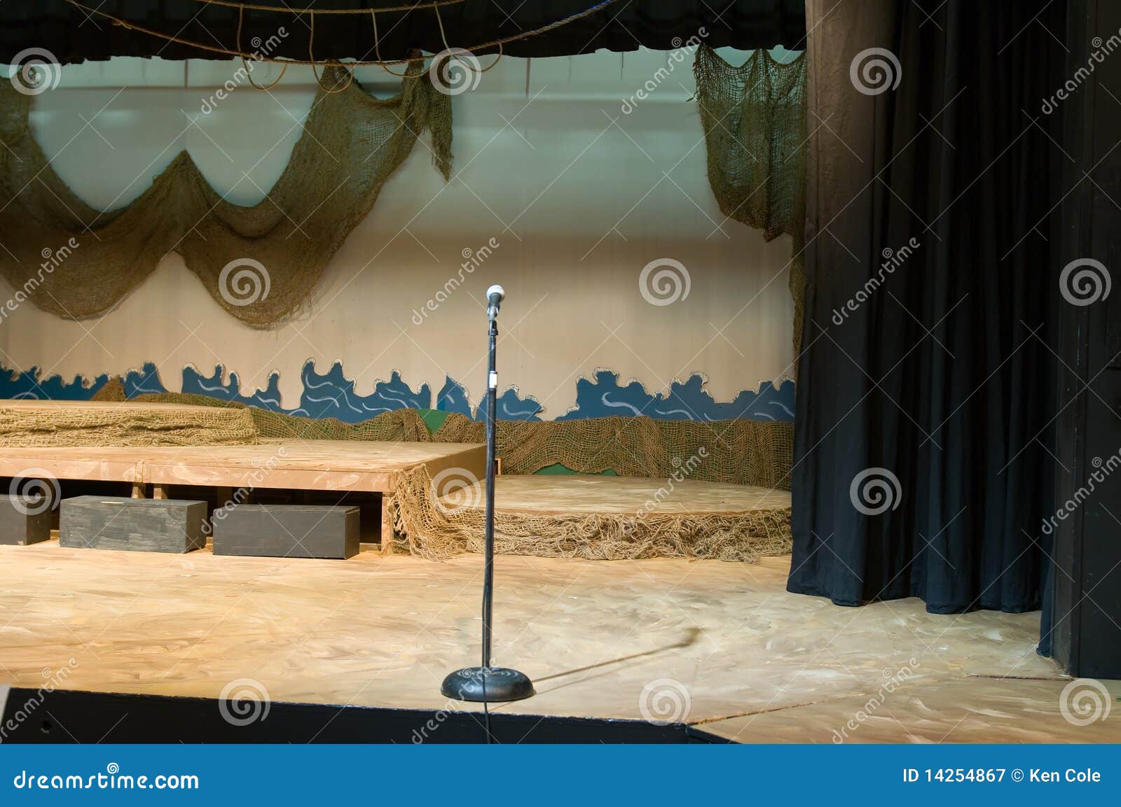 Empty Theater or Drama Stage Stock Image - Image of staging, stage ...