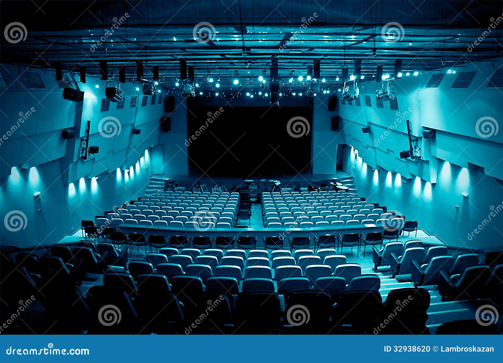 Empty Theater stock photo. Image of exclusive, backdrop - 32938620