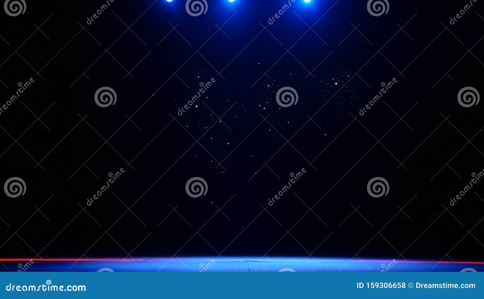 Empty Theater Stage, Spotlight, Stars Background Stock Footage - Video ...
