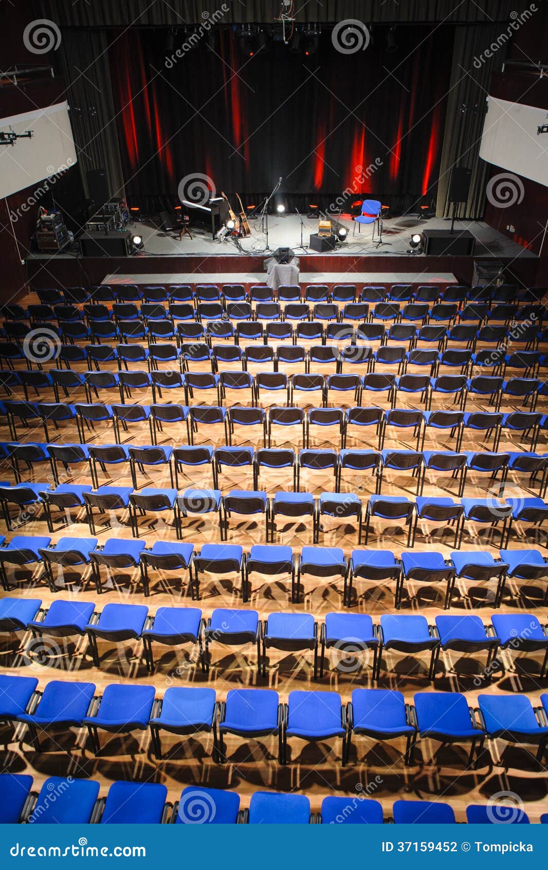Empty theatre stock photo. Image of balcony, empty, piano - 37159452