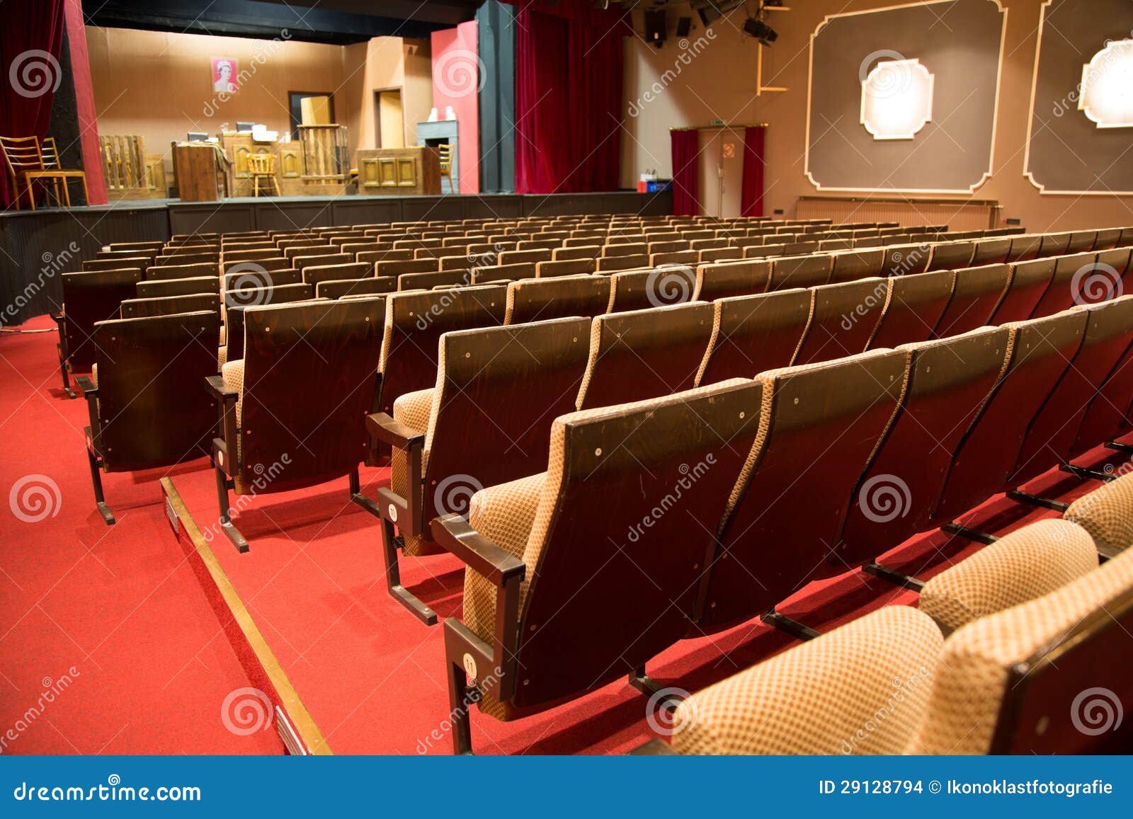 Empty theatre with stage stock photo. Image of films - 29128794