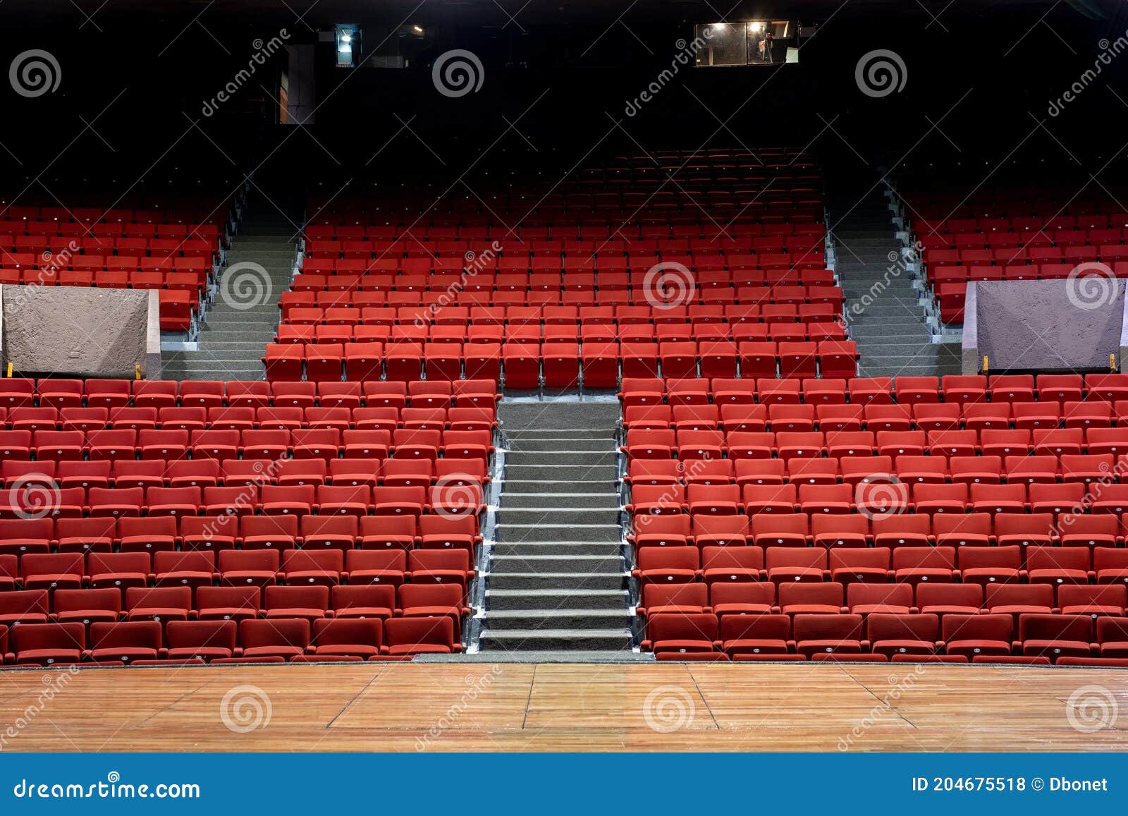 An Empty Theatre from the Stage Stock Photo - Image of cinema, ambiance ...