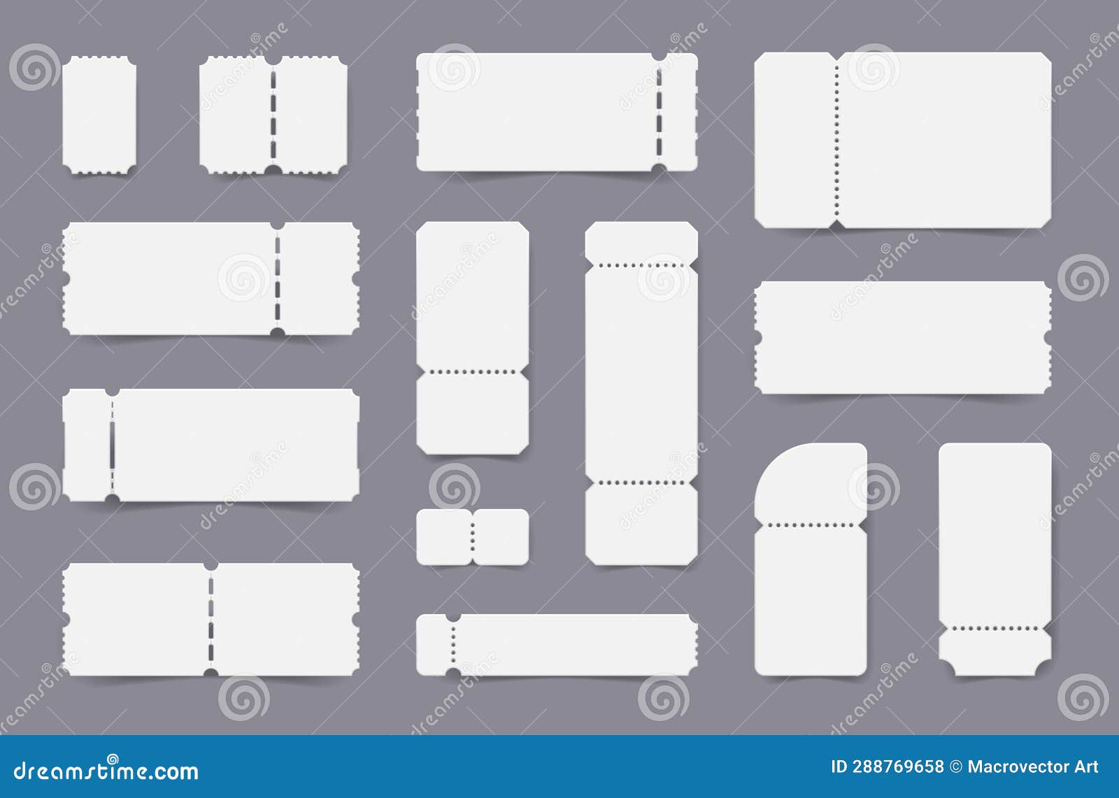 Ticket Punch Solid Icon, Public Transport Concept, Ticket With Tear-off ...