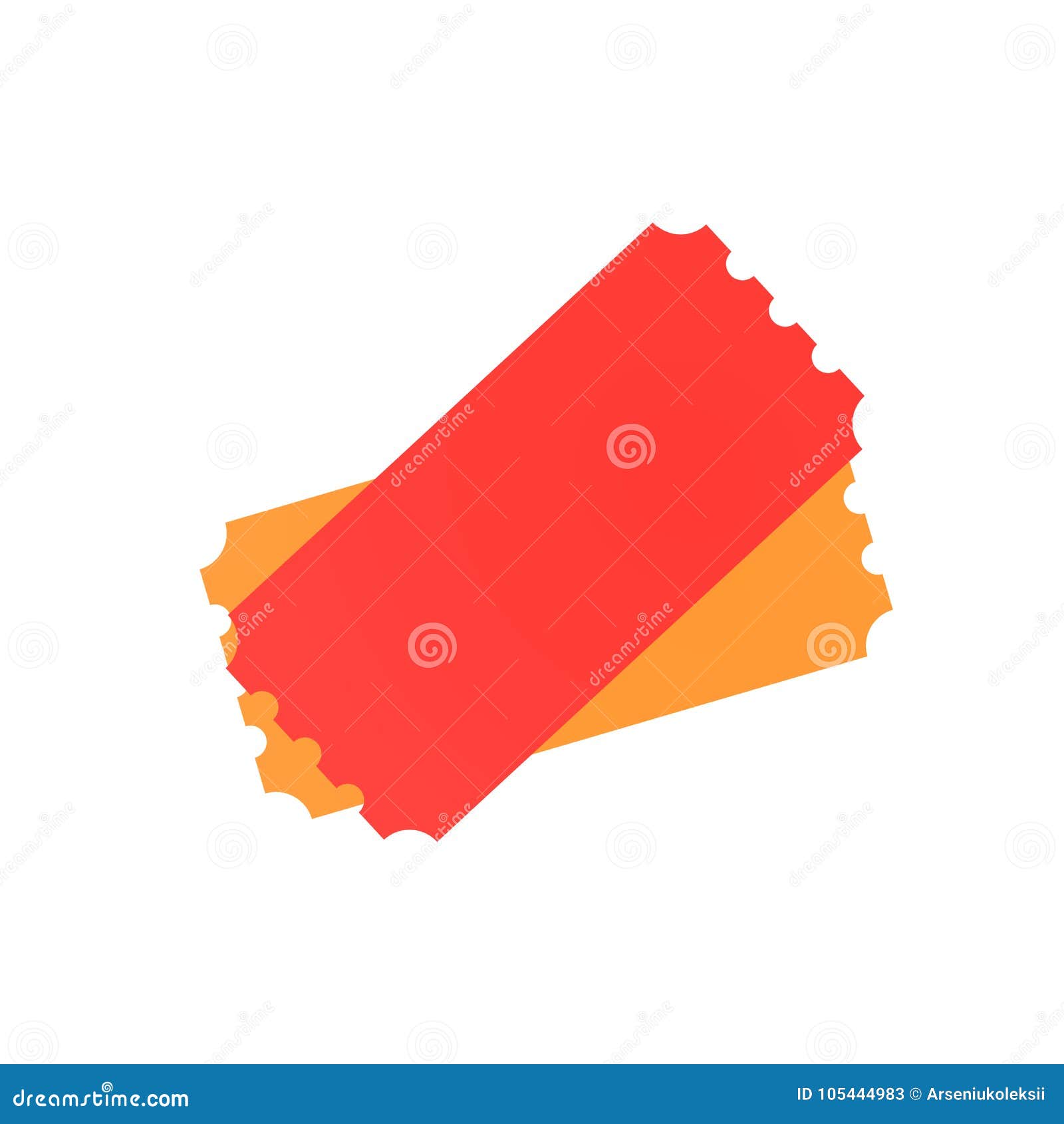 Empty Tickets Blanks Illustration Stock Vector - Illustration of design ...