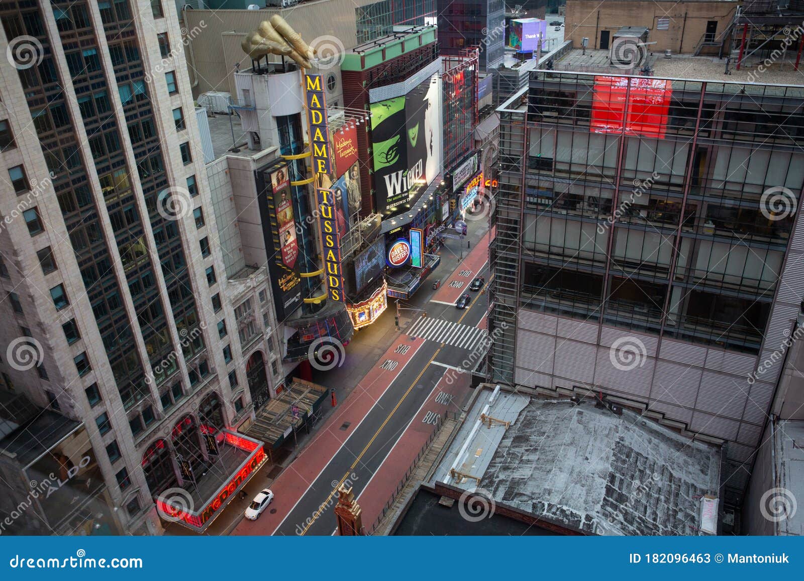 Empty Time Square during COVID-19 Pandemic Editorial Stock Photo ...