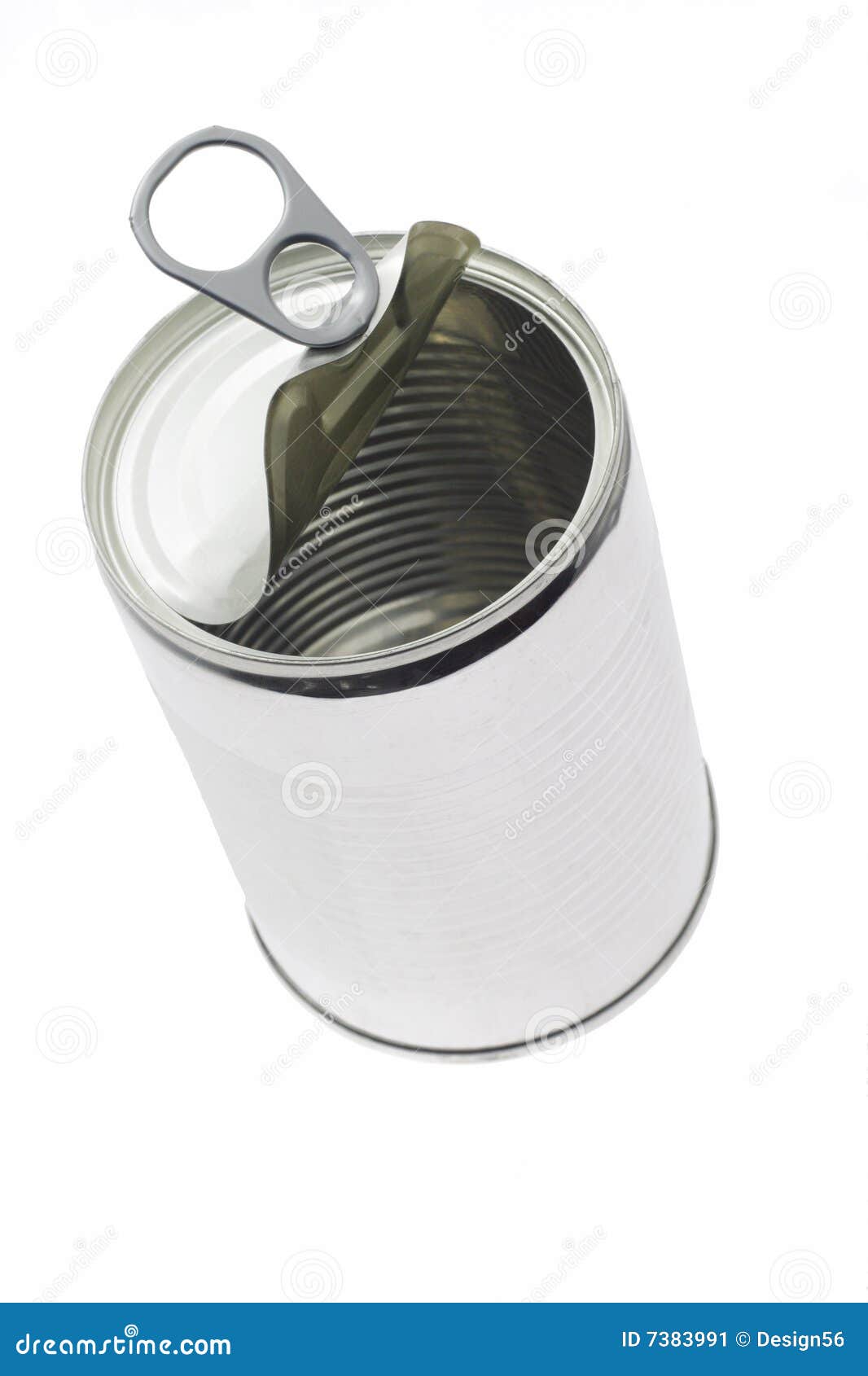 Empty tin can stock image. Image of recycle, open, view - 7383991
