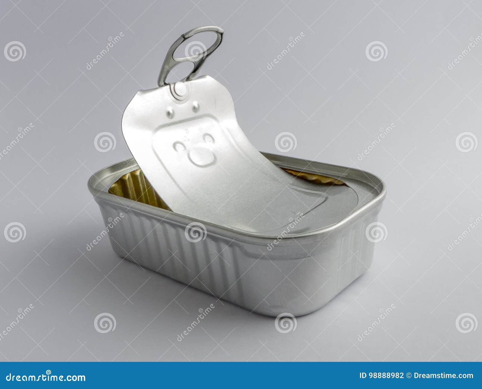 Empty tin can stock photo. Image of sardine, anchovy - 98888982