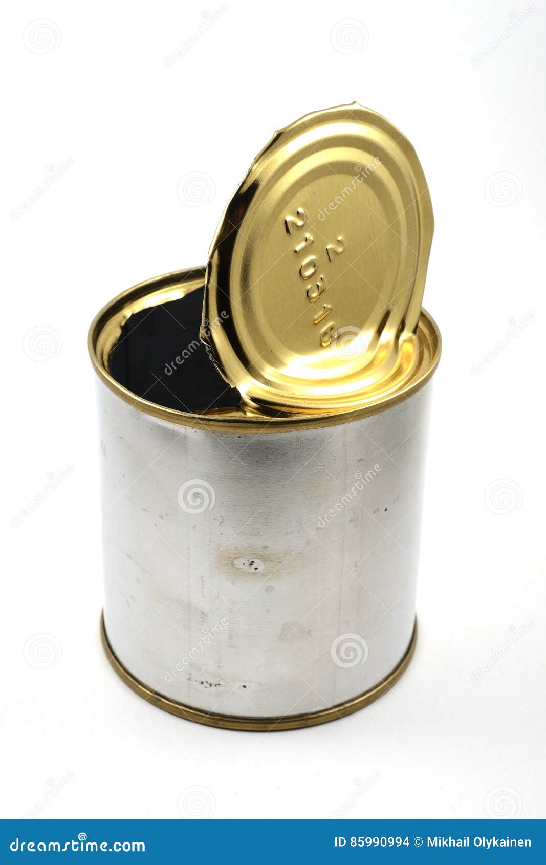 Empty tin can stock photo. Image of canister, pollution - 85990994