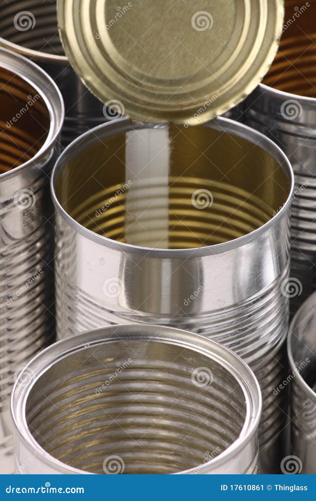Empty Tin Cans stock image. Image of food, trash, recycling - 17610861
