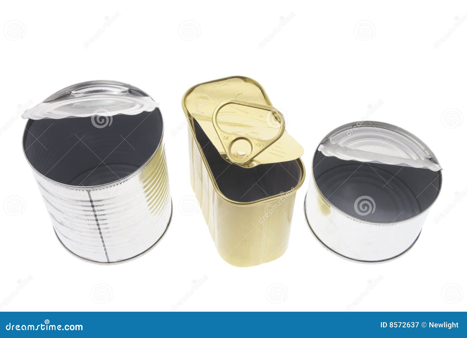 Empty Tin Cans stock image. Image of recycling, packaging - 8572637