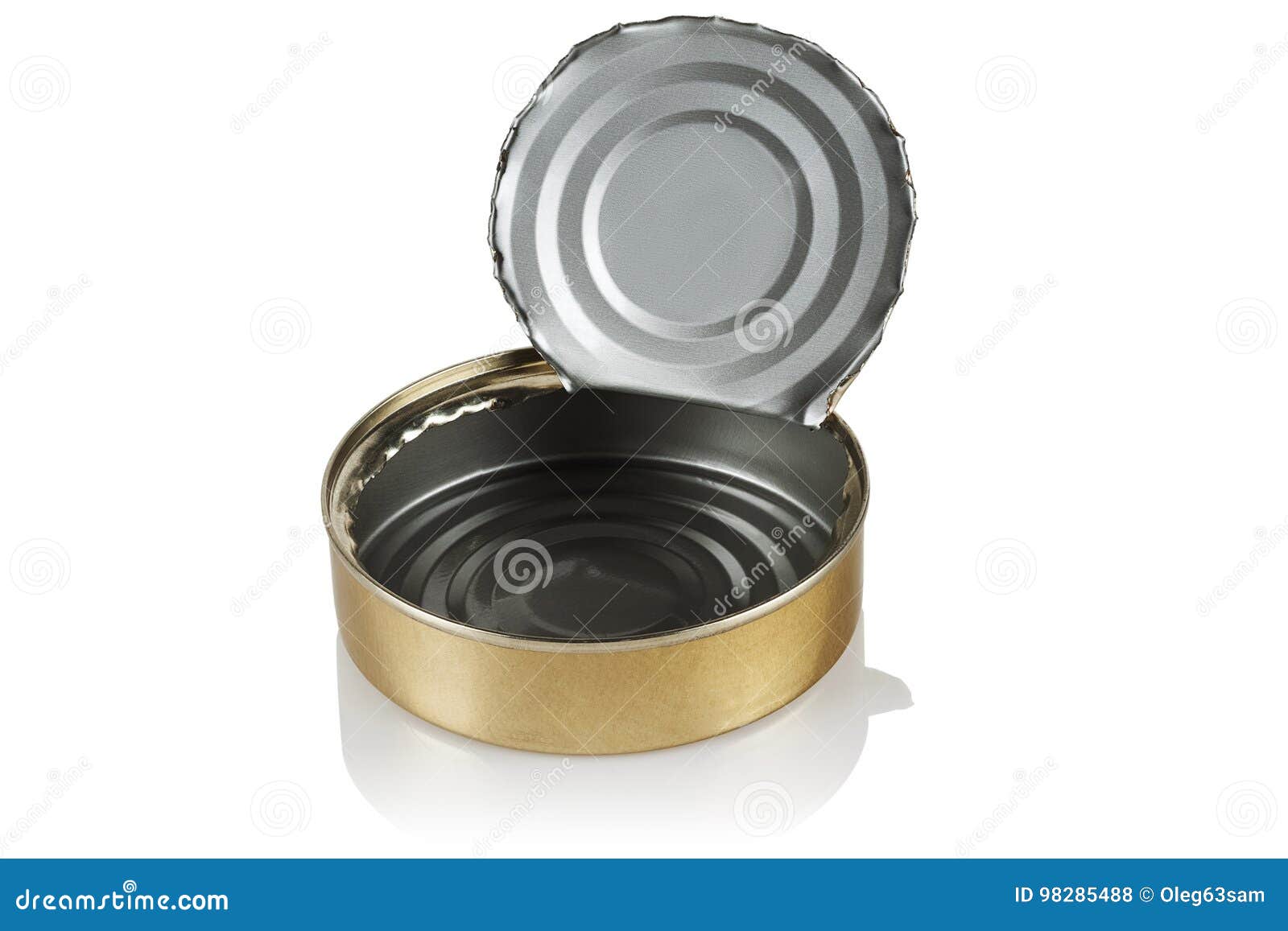 Empty tin cans stock photo. Image of open, aluminum, packaging - 98285488
