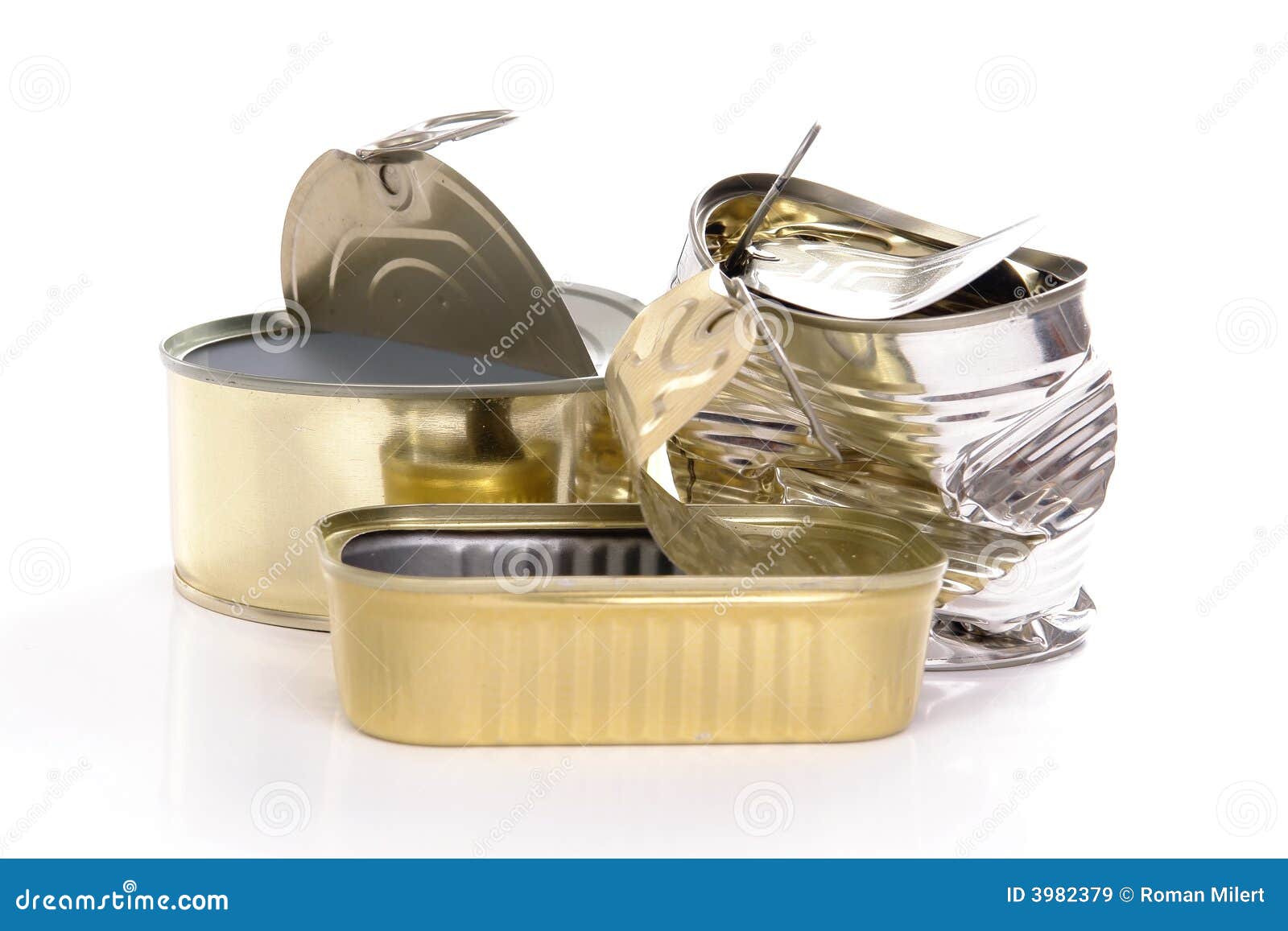 Empty tins stock image. Image of manufacture, conceptual - 3982379