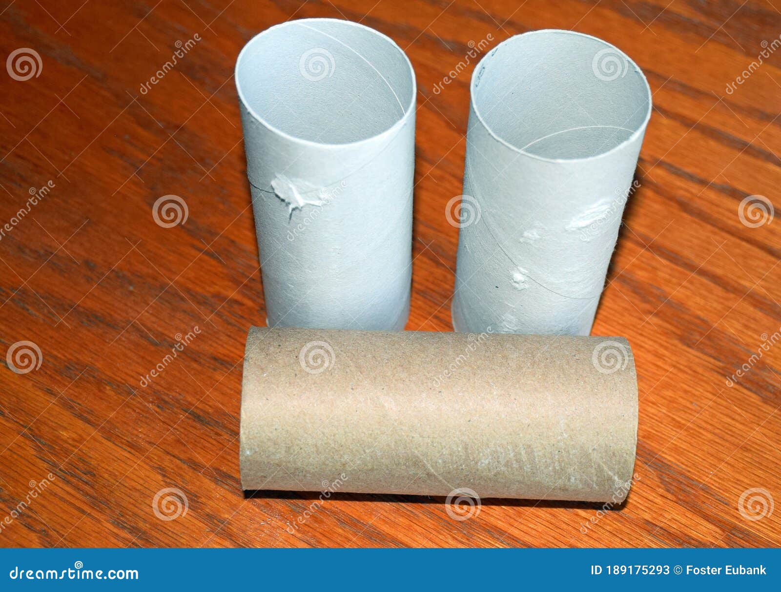 Empty toilet paper rolls. stock image. Image of roll - 189175293