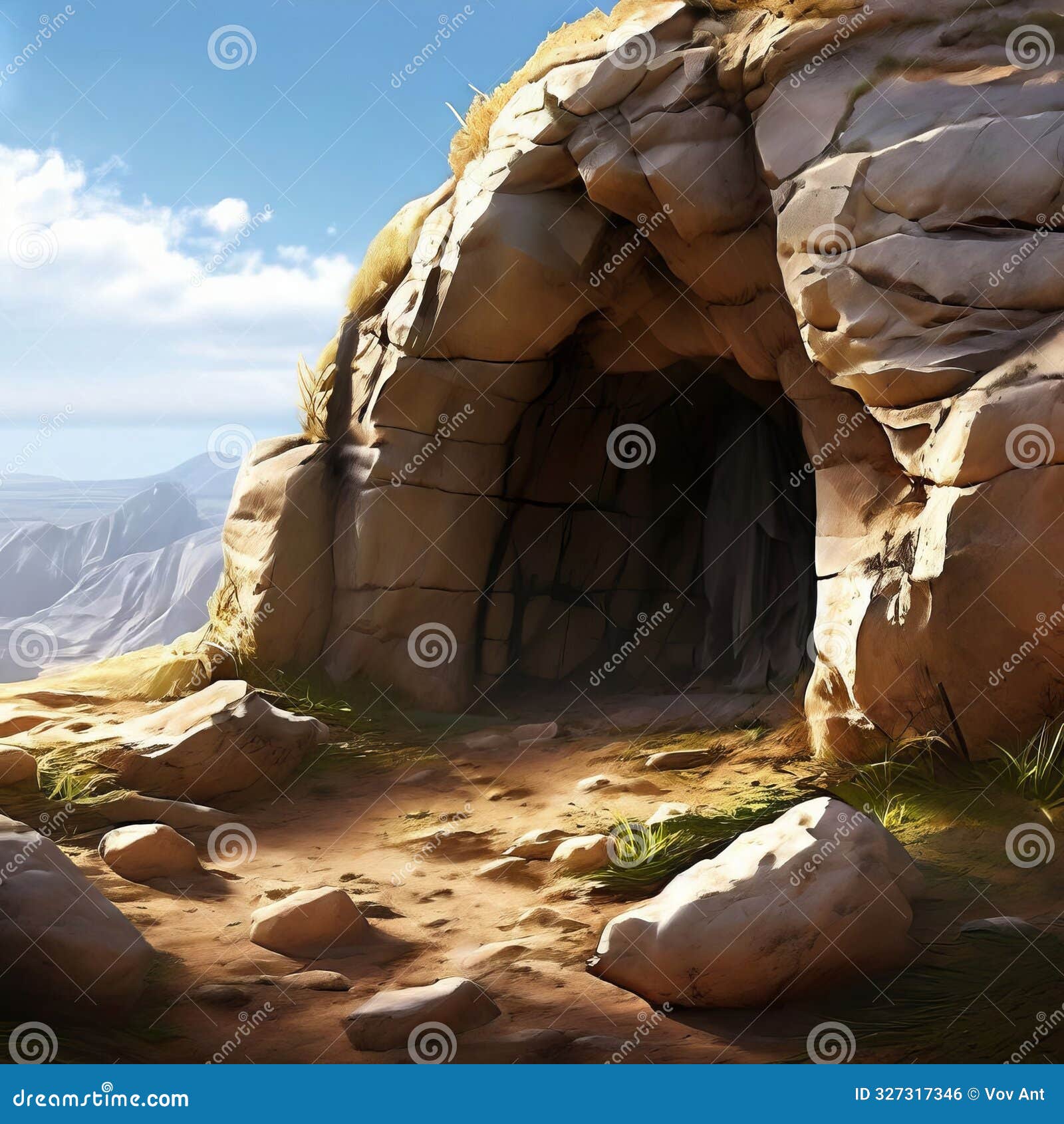 The Empty Tomb Illustration an Illustration of the Empty Tomb a Stock ...