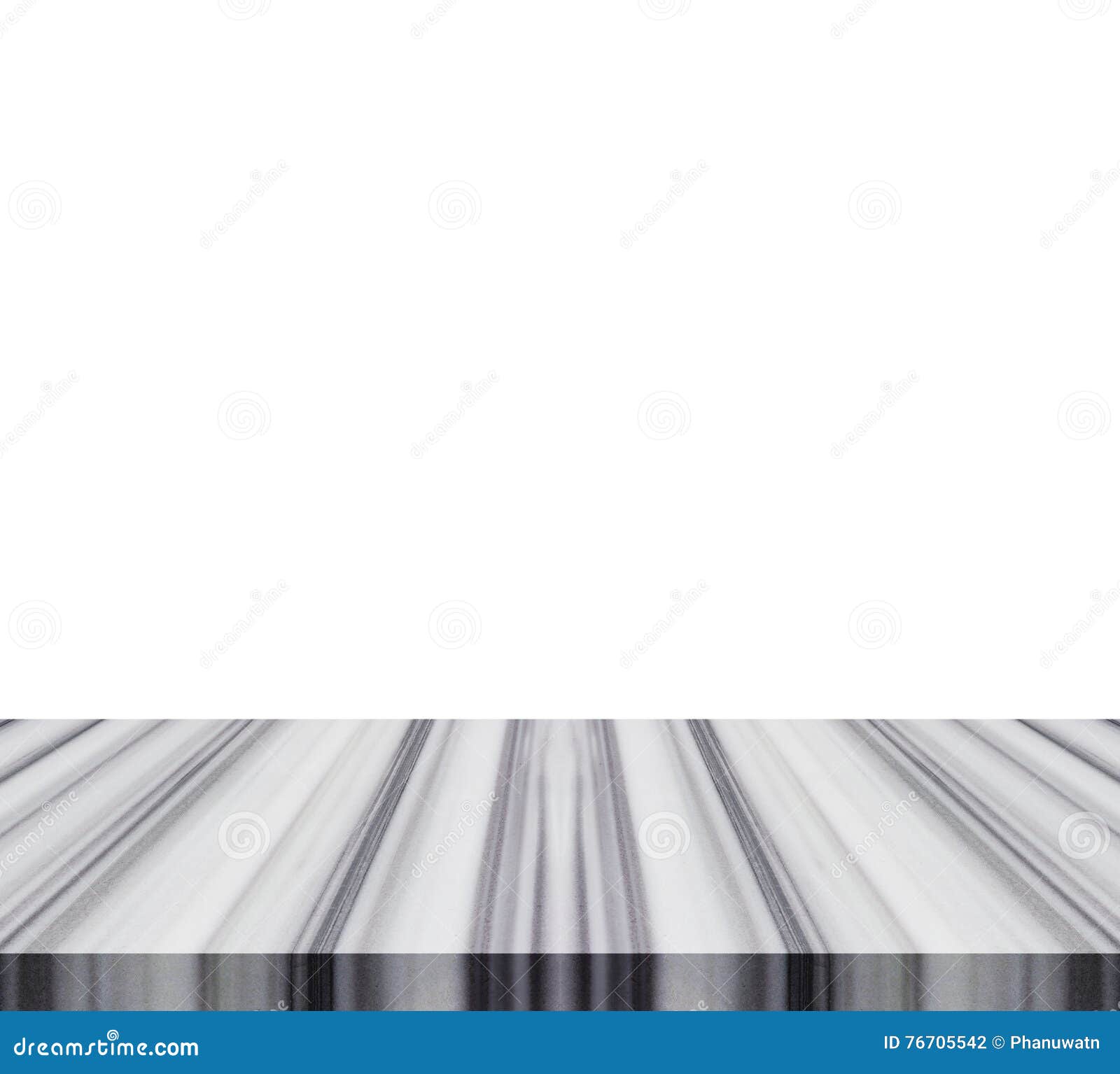 Empty Top of Granite Stone Table or Counter Isolated on White Ba Stock ...