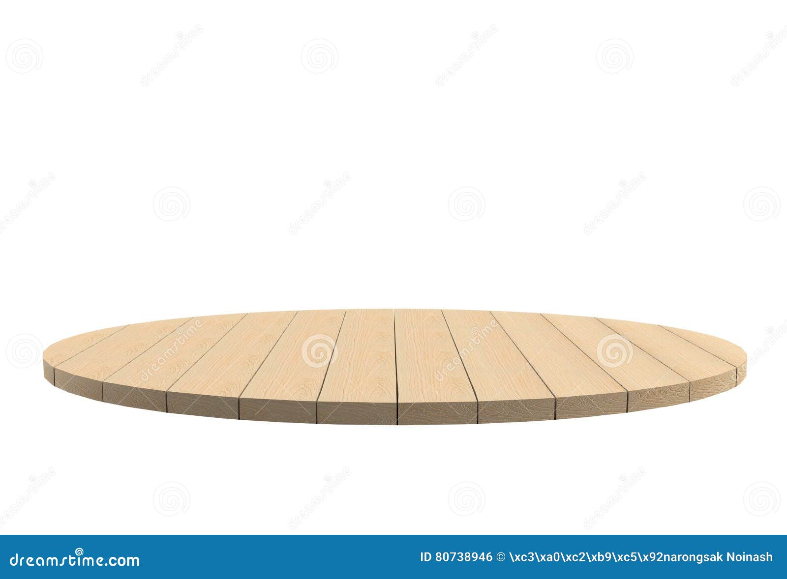 Empty Top of Smooth Wood Table or Counter Isolated on White Background ...