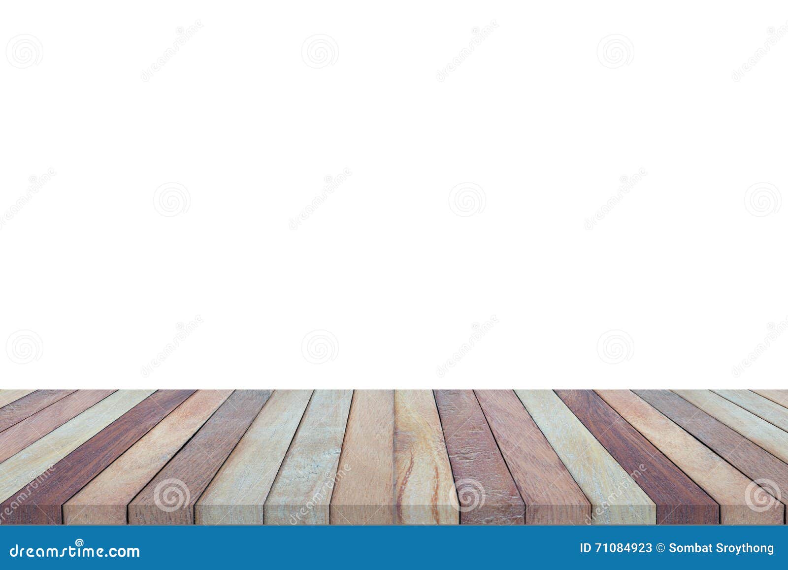 Empty Top View of Wooden Table or Counter Stock Illustration ...