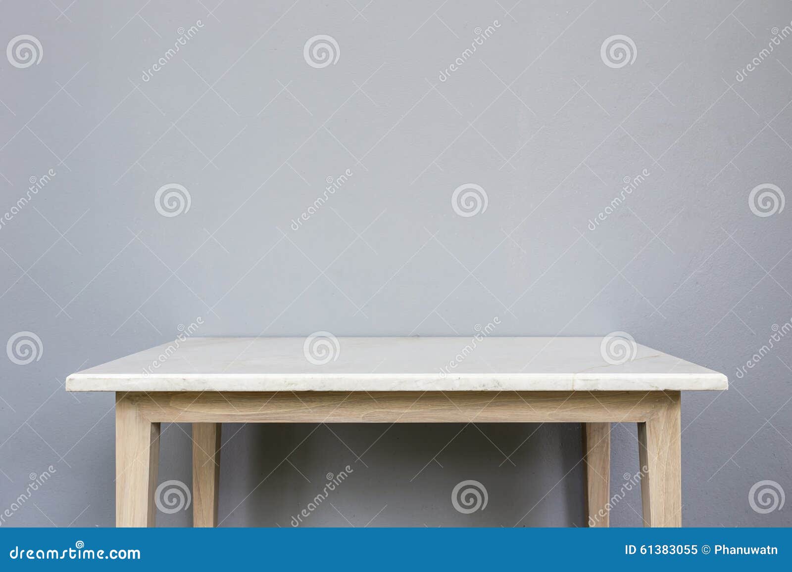 Empty Top of White Mable Stone Table on Grey Wall Background Stock ...