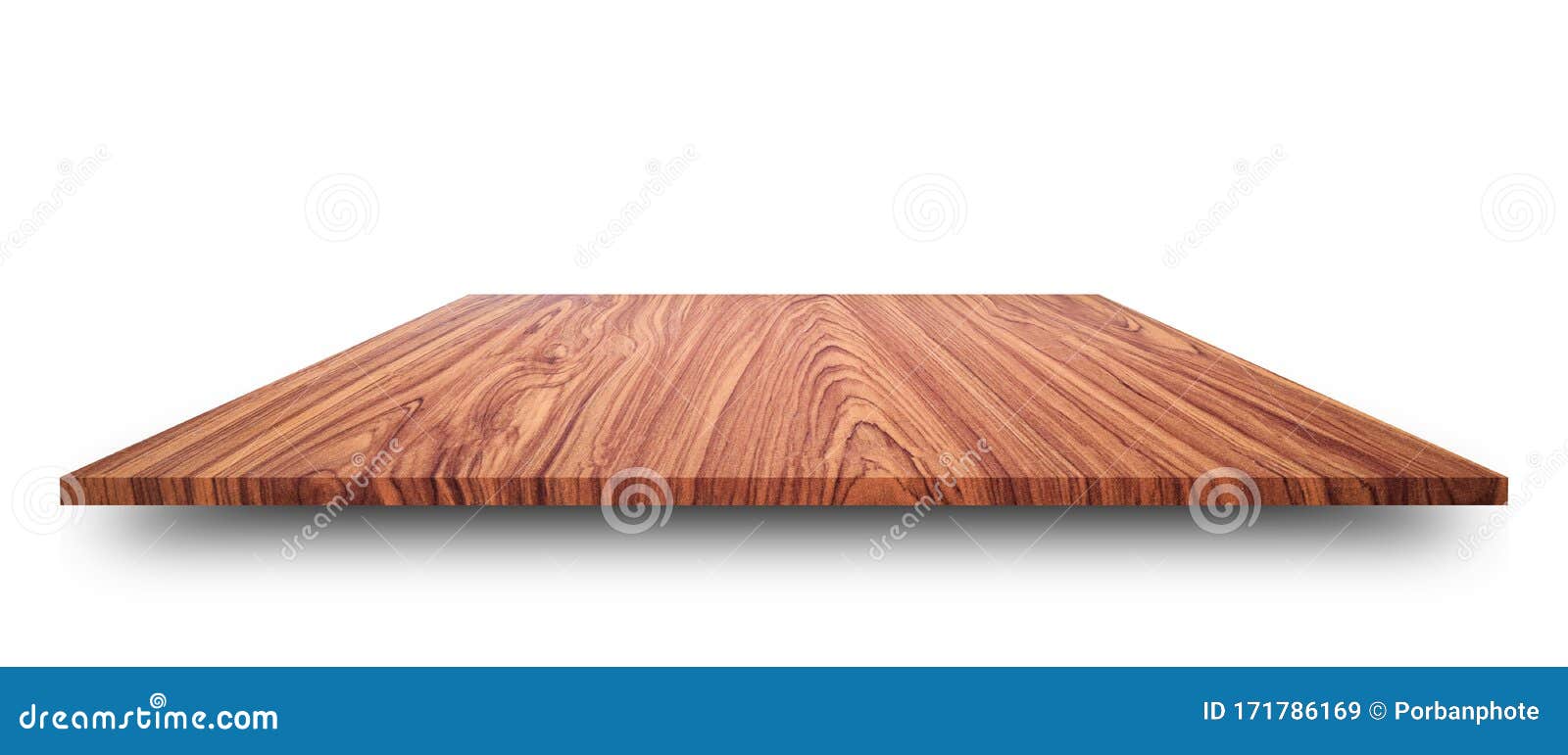 Empty Top of Wooden Table or Counter Isolated Stock Image - Image of ...