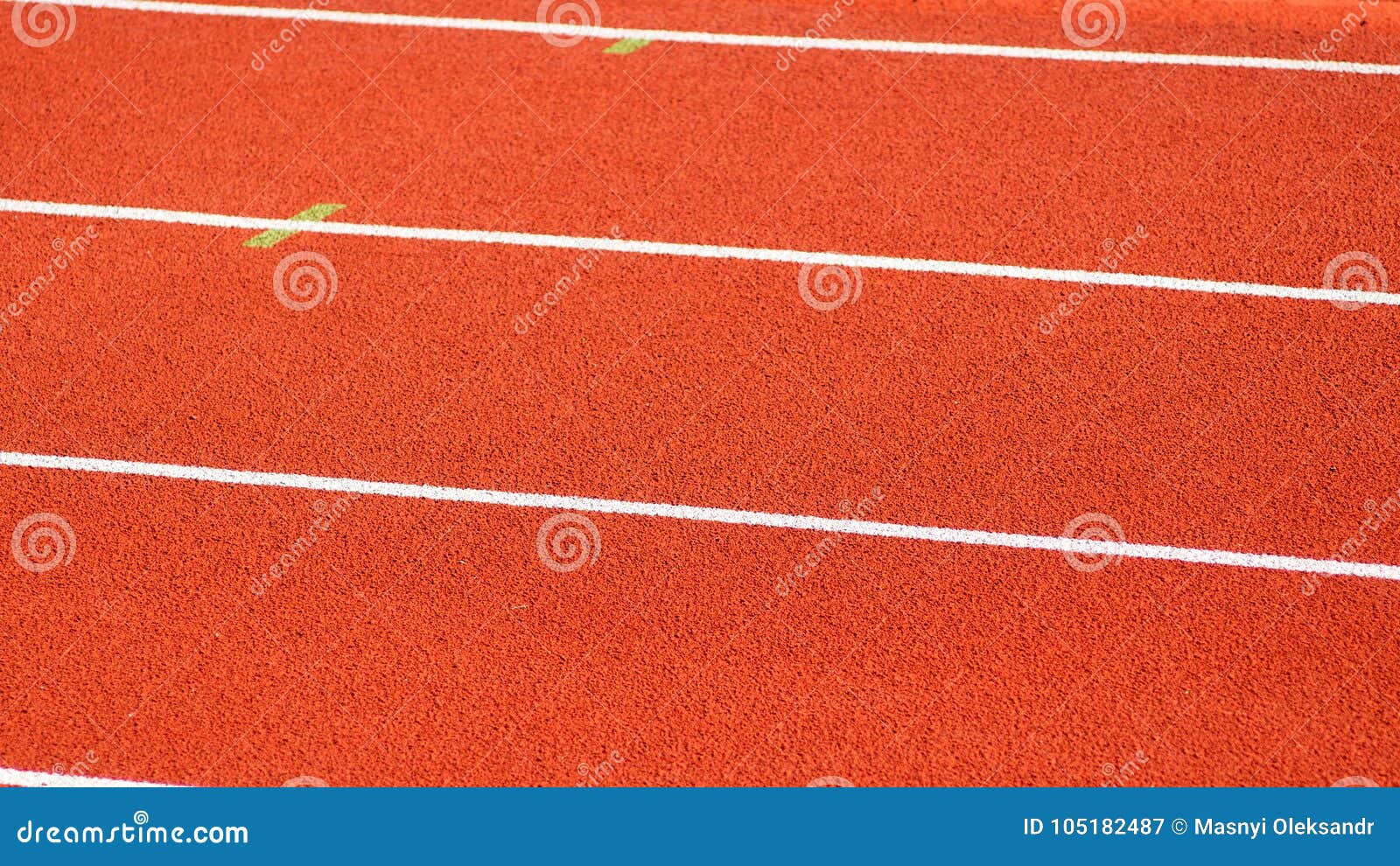 An empty track for running stock image. Image of finish - 105182487