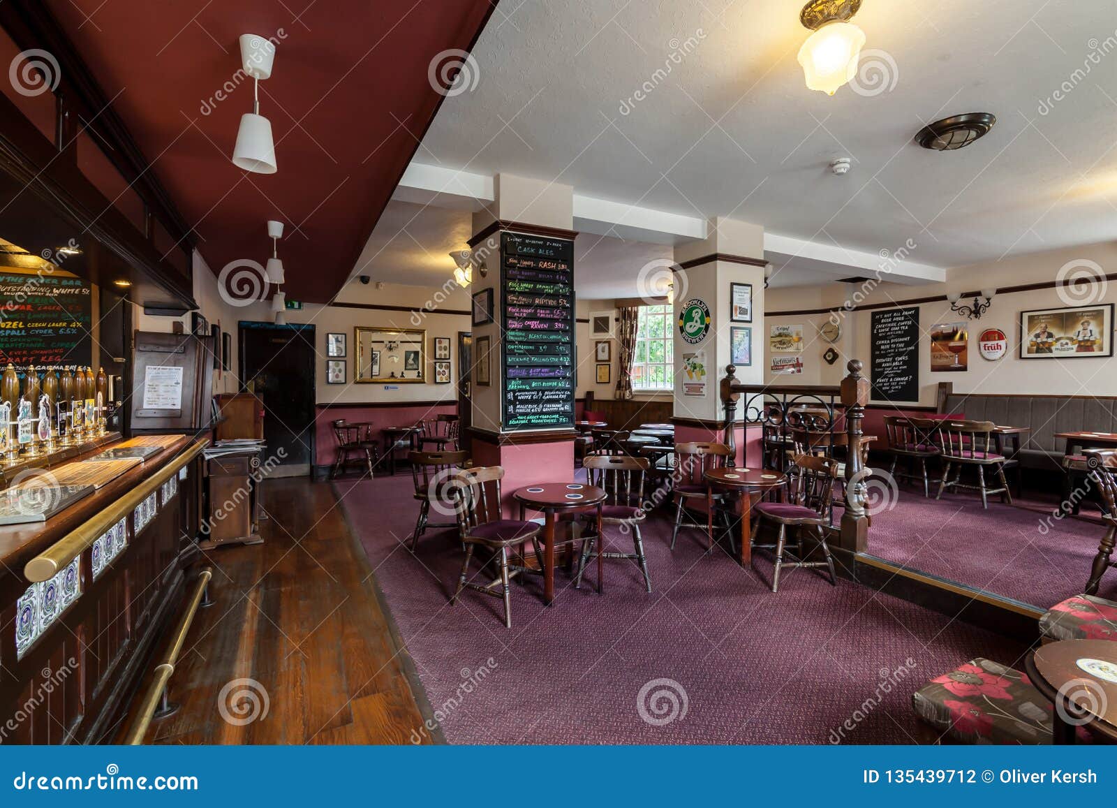 Traditional British Pub Interior Editorial Photography - Image of ...